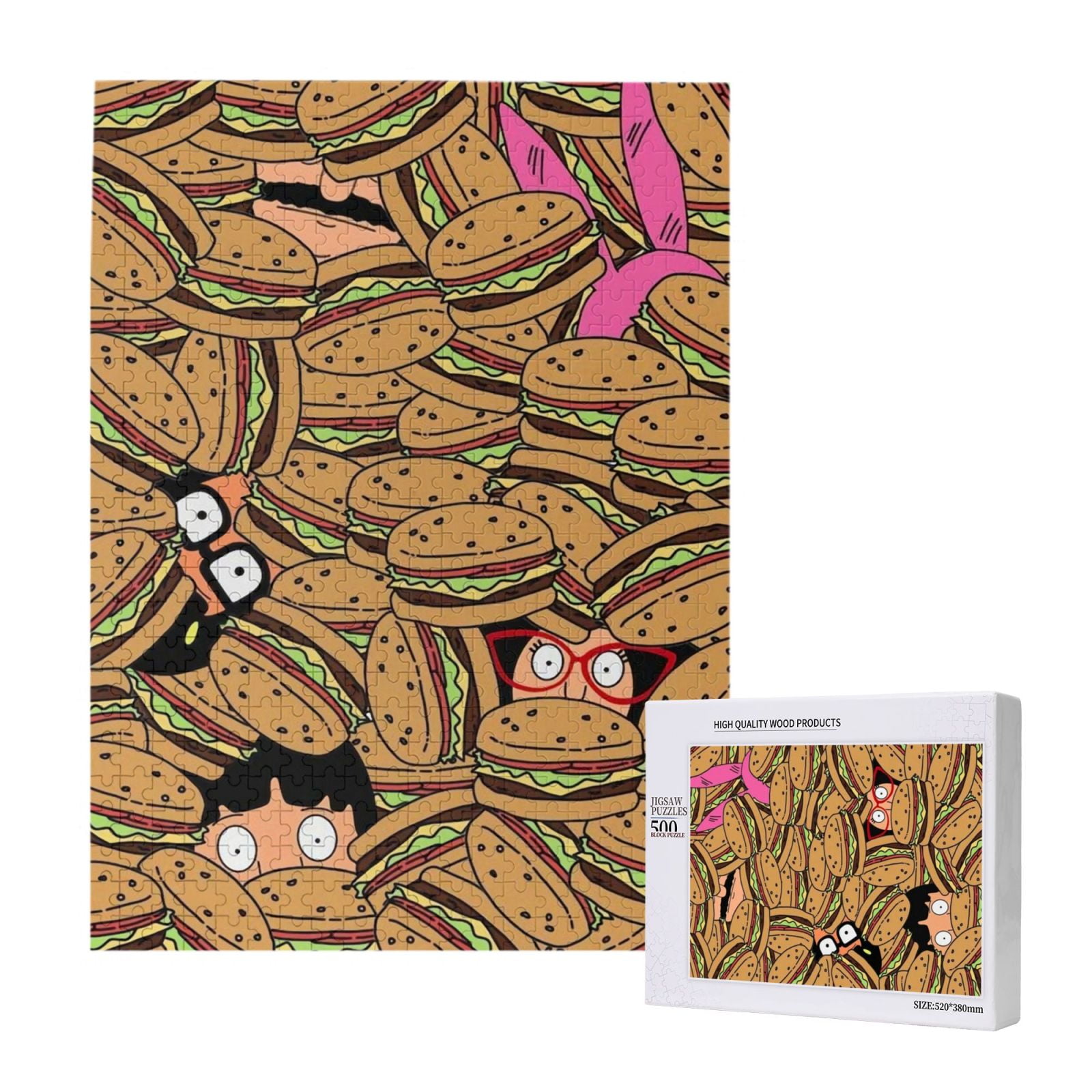 Bob's Burgers Jigsaw Puzzle Interactive Brain Teaser Board Game for ...