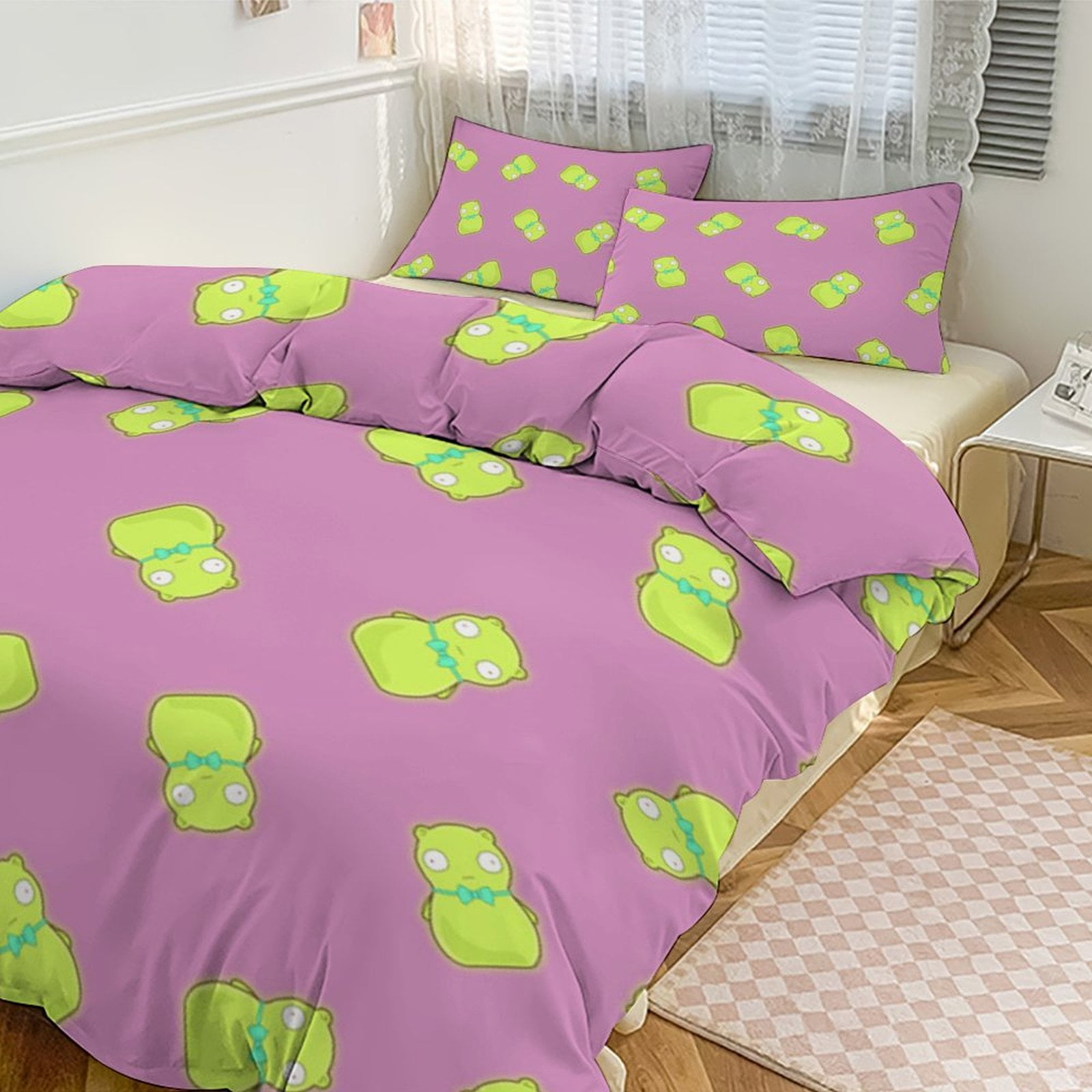 Bob's Burgers Kuchi Kopi 3 Pieces Bedding Sets Double Sided Printed ...