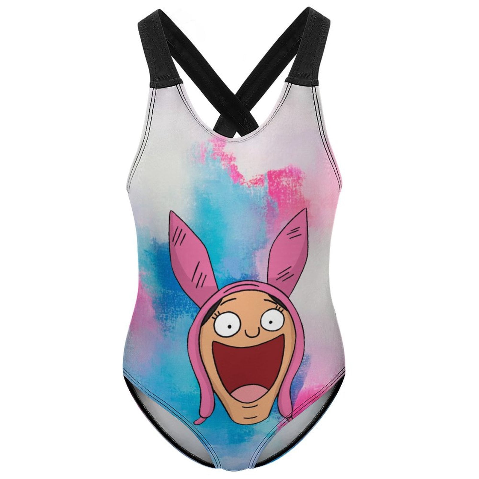 Bob's Burgers Louise Belcher Girl's One-piece Swimsuit Summer Children ...