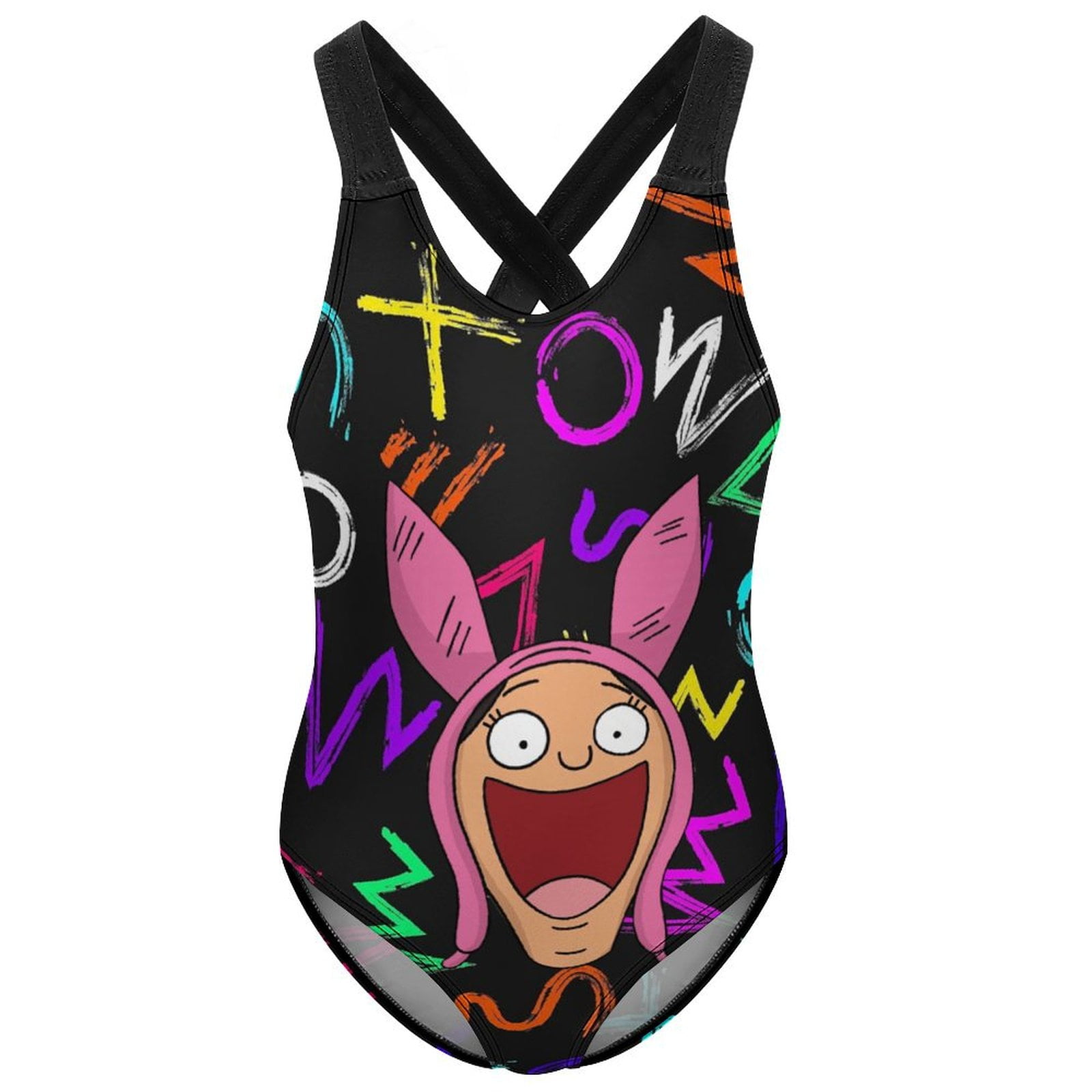 Bob's Burgers Louise Belcher Girl's One-piece Swimsuit Summer Children ...