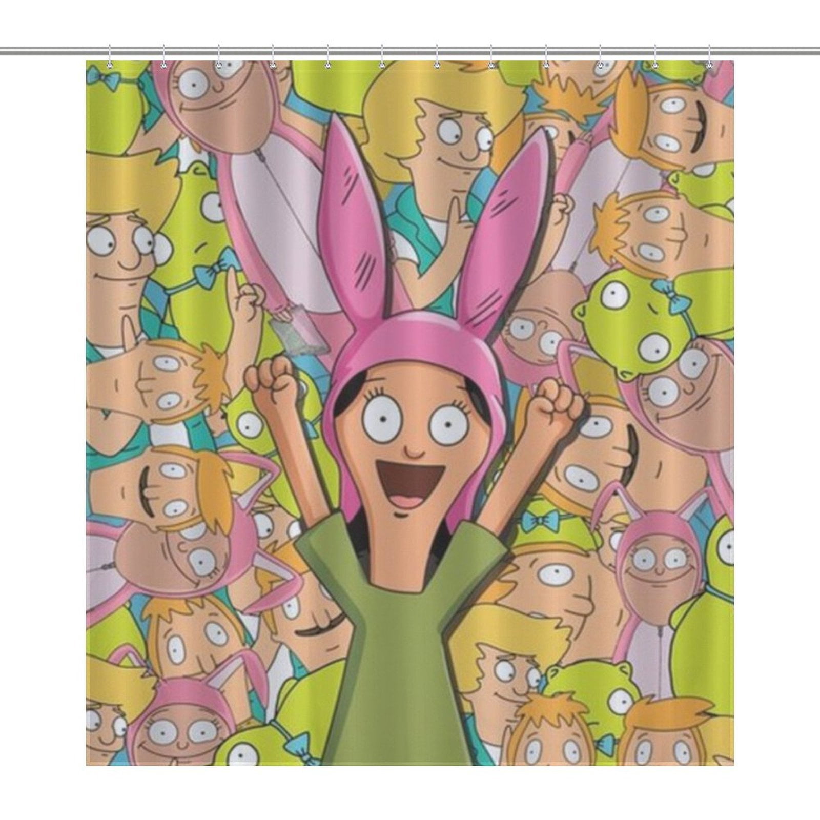 Bob's Burgers Louise Cartoon Shower Curtain Decor Bath Curtain ...