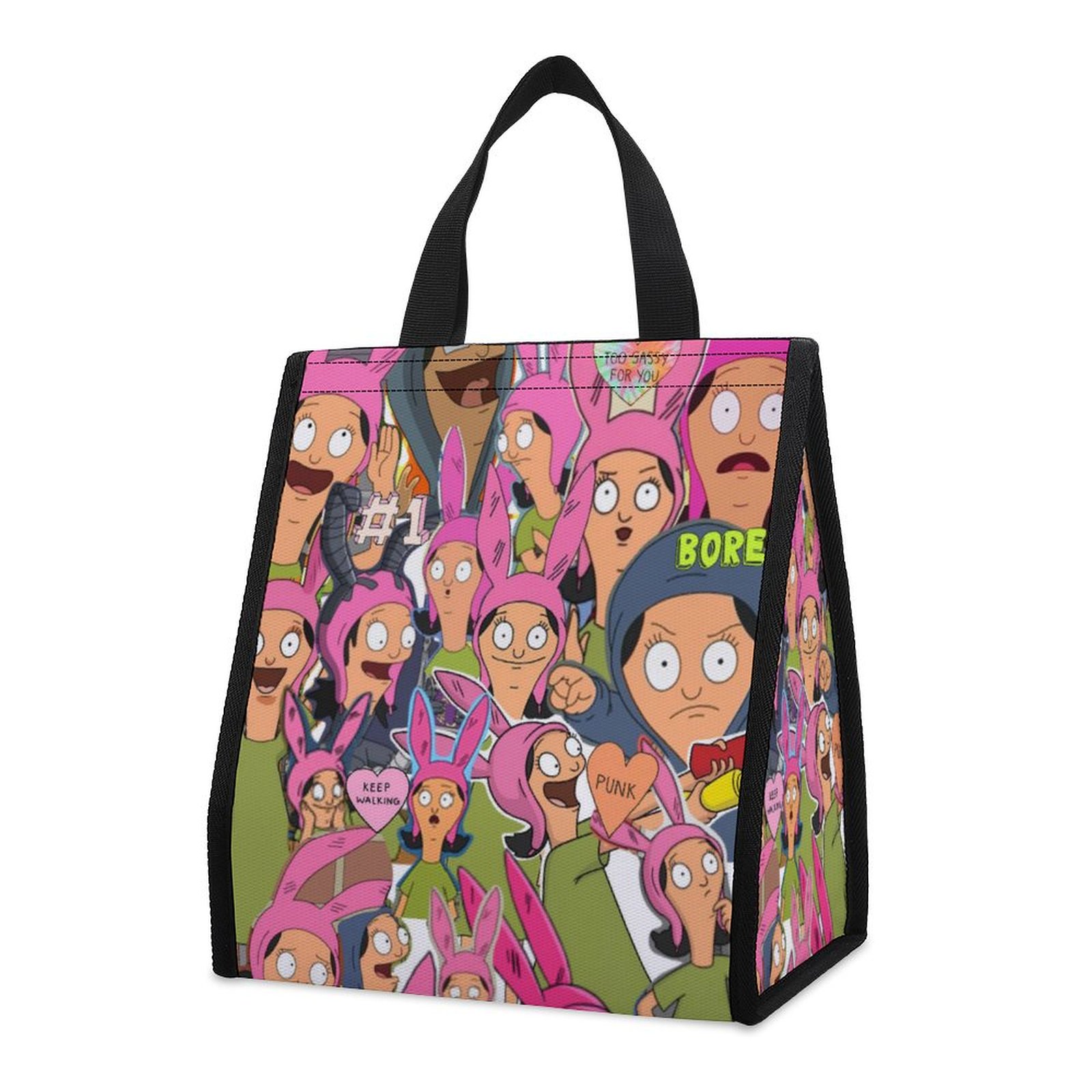 Bob's Burgers Louise Lunch Bag Reusable Portable Lunch Tote Thermal ...