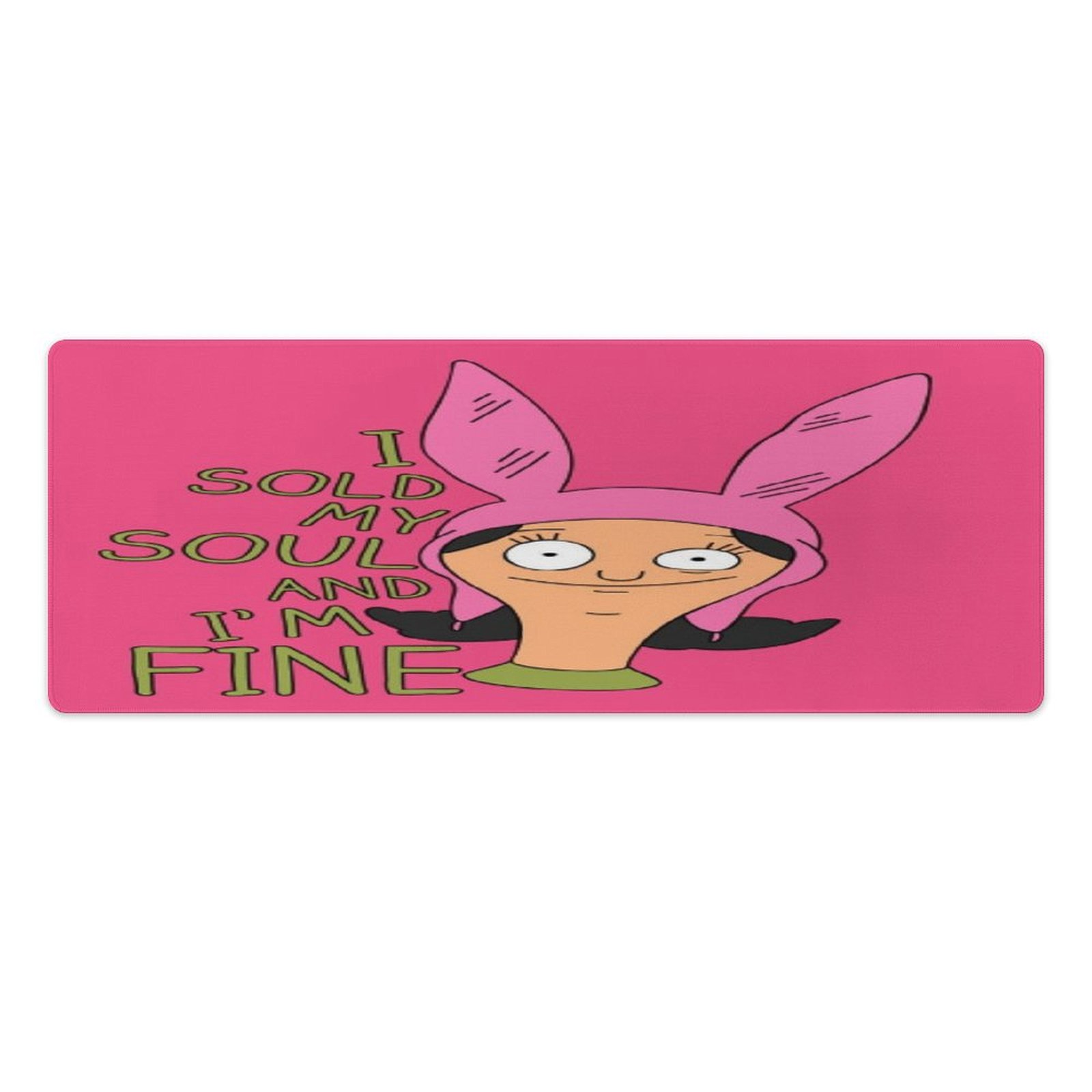 Bob's Burgers Louise Mouse Pad with Stitched Edge Desk Mat Keyboard Pad ...