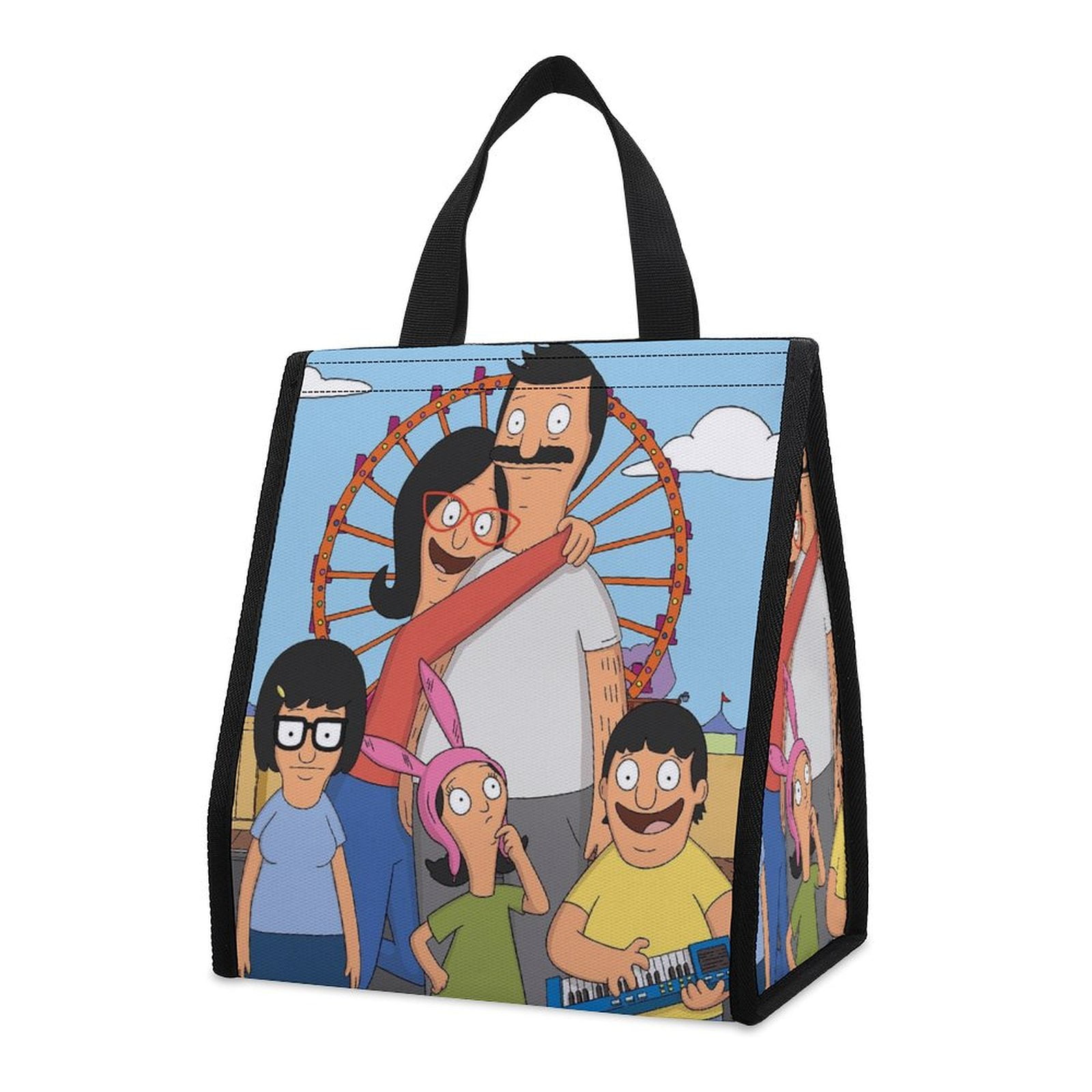 Bob's Burgers Lunch Bag Reusable Portable Lunch Tote Thermal Lunch Box ...