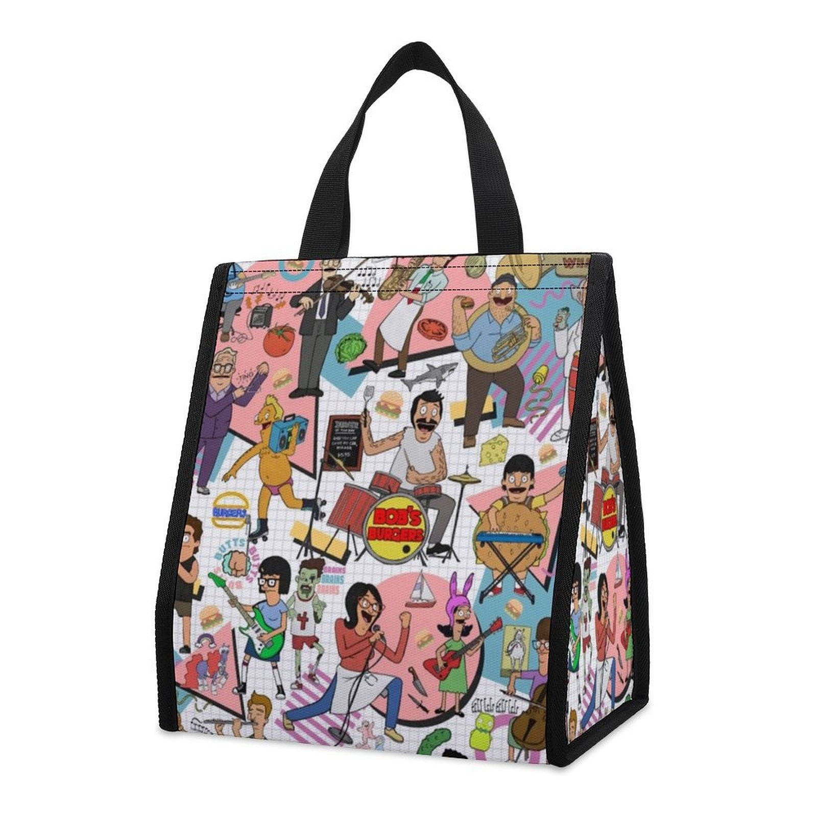 Bob's Burgers Lunch Bag Reusable Portable Lunch Tote Thermal Lunch Box ...