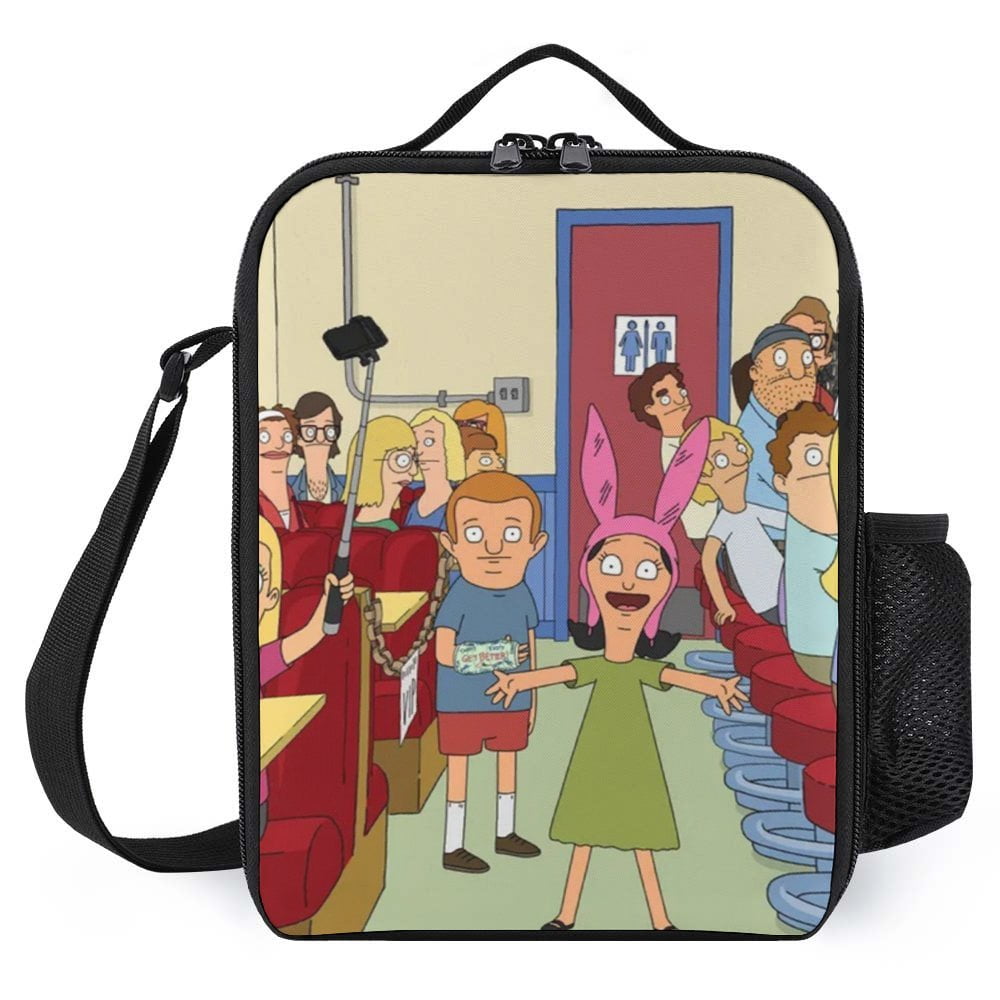 Bob's Burgers Lunch Bags Shoulder Bag Reusable Lunch-Box Portable ...