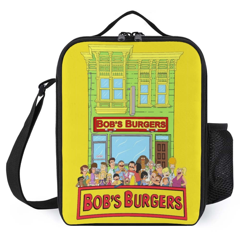 Bob's Burgers Lunch Bags Shoulder Bag Reusable Lunch-Box Portable ...