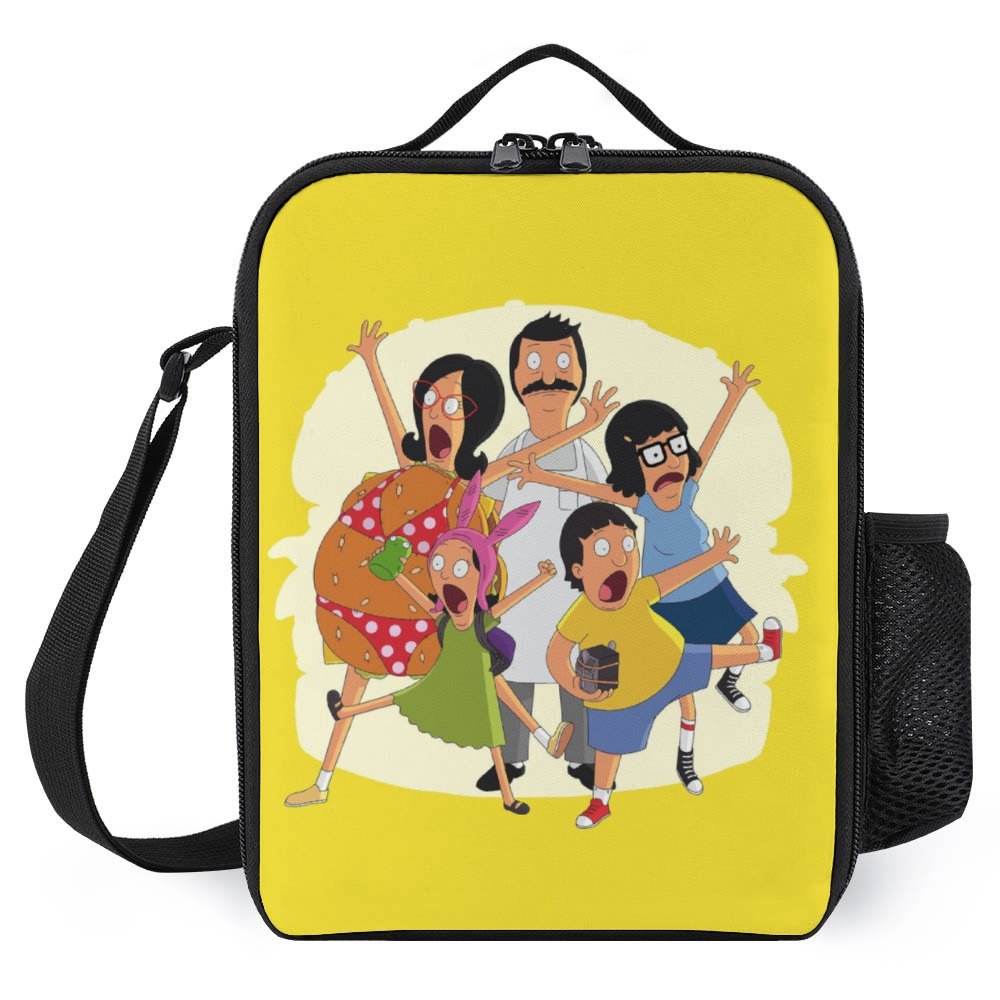 Bob's Burgers Lunch Bags Shoulder Bag Reusable Lunch-Box Portable ...