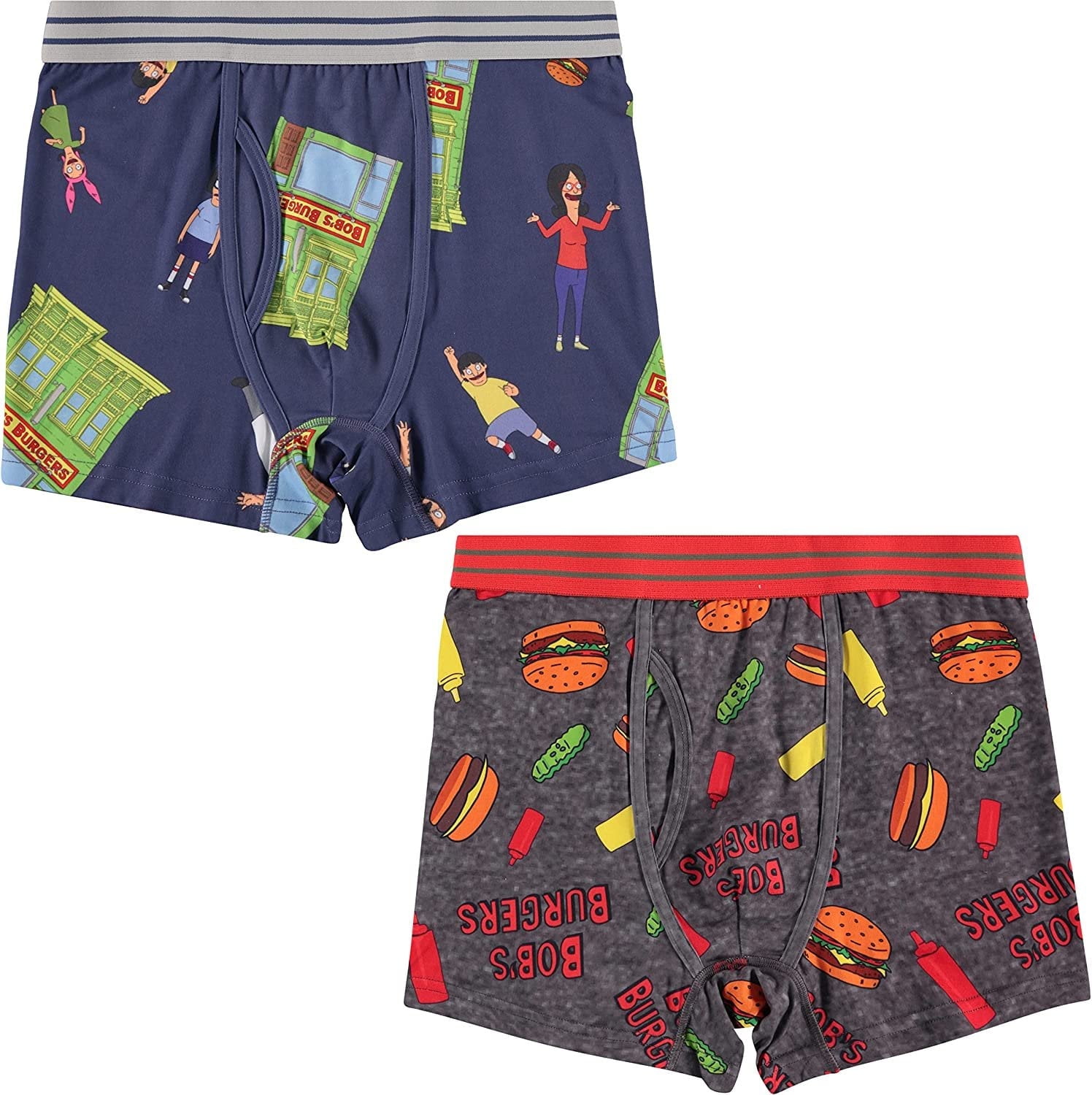 Bob's Burgers Men's Boxer Briefs, 2 Piece Set Boxer Briefs Underwear ...