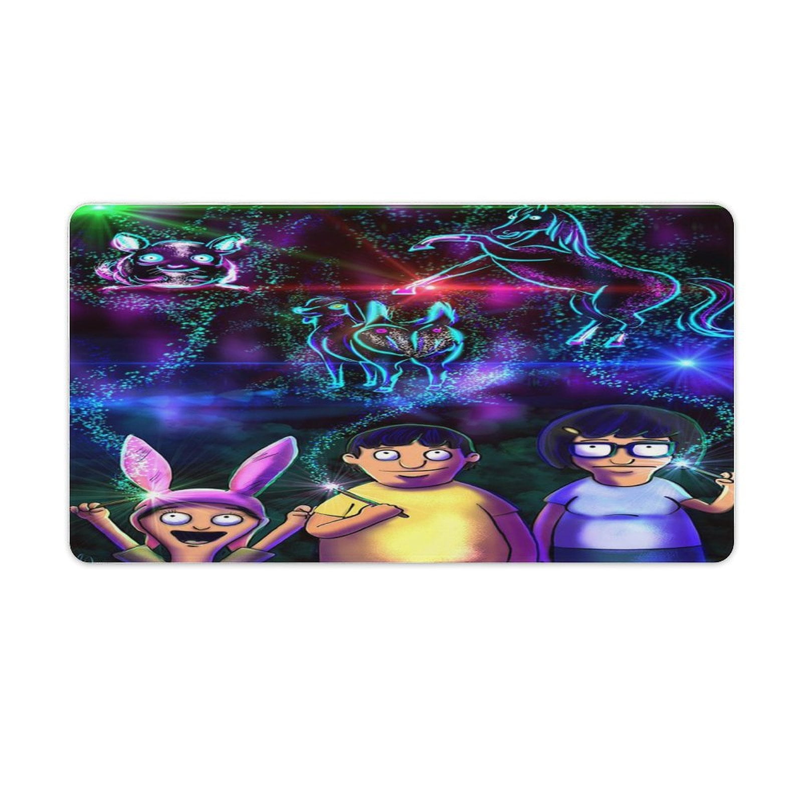 Bob's Burgers Mouse Pad with Stitched Edge Desk Mat Keyboard Pad for ...