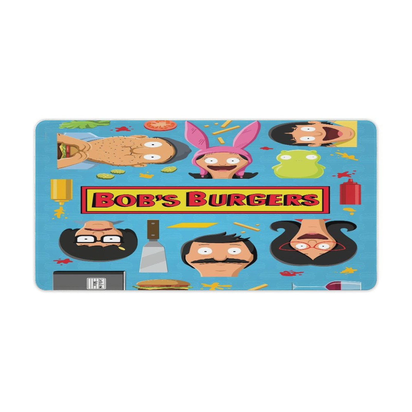 Bob's Burgers Mouse Pad with Stitched Edge Desk Mat Keyboard Pad for ...