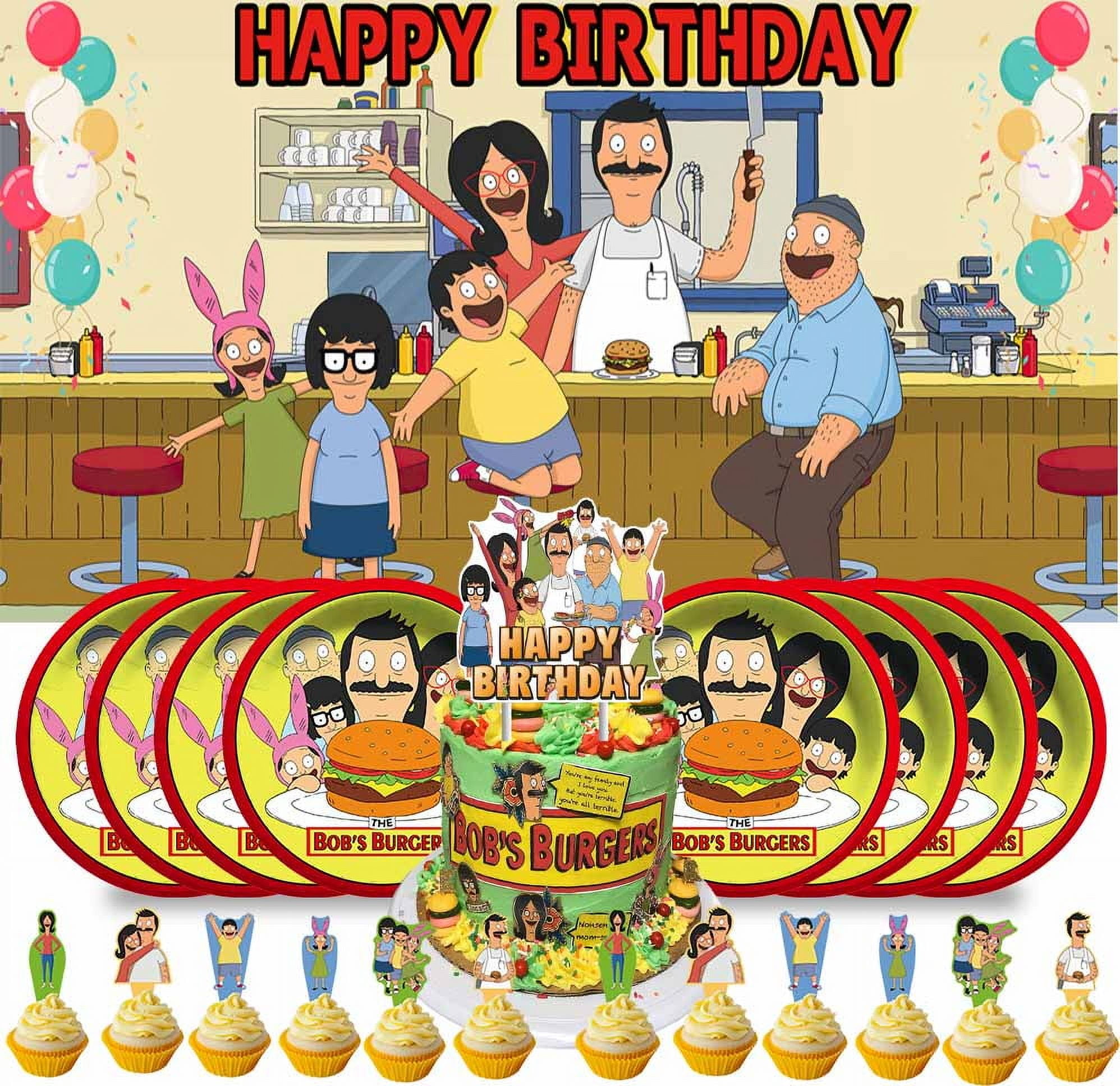 Bob's Burgers Party Supplies Birthday Decorations Plates Banner Kids ...