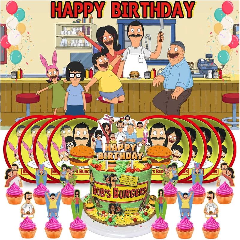 Bob's Burgers Party Supplies Decor Plates Decorations Backdrop ...