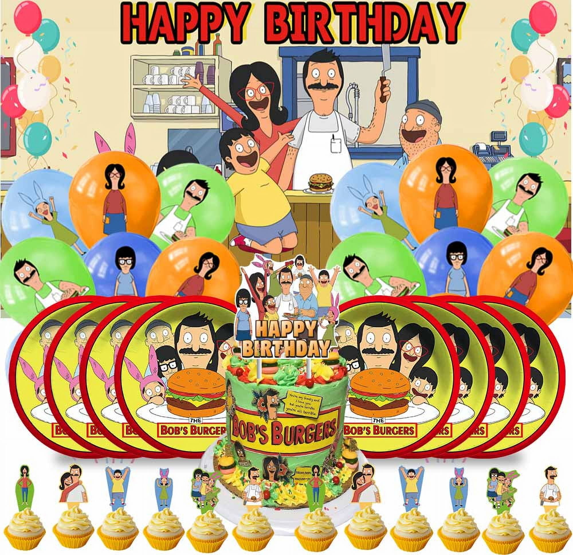 Bob's Burgers Party Supplies Plates Bob Burgers Decorations Birthday ...