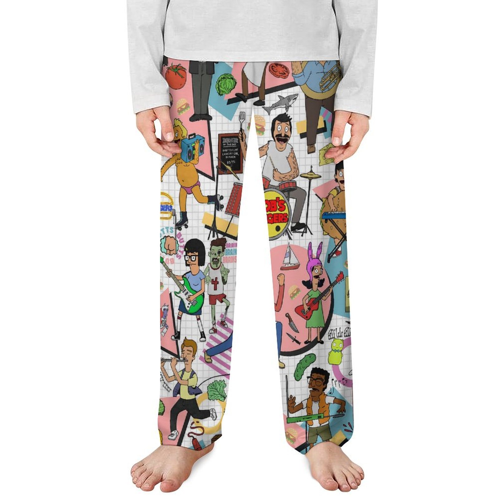 Bob's+Burgers+Poster+sample Pajama Pants Sleep Pants Soft Elastic Waist ...