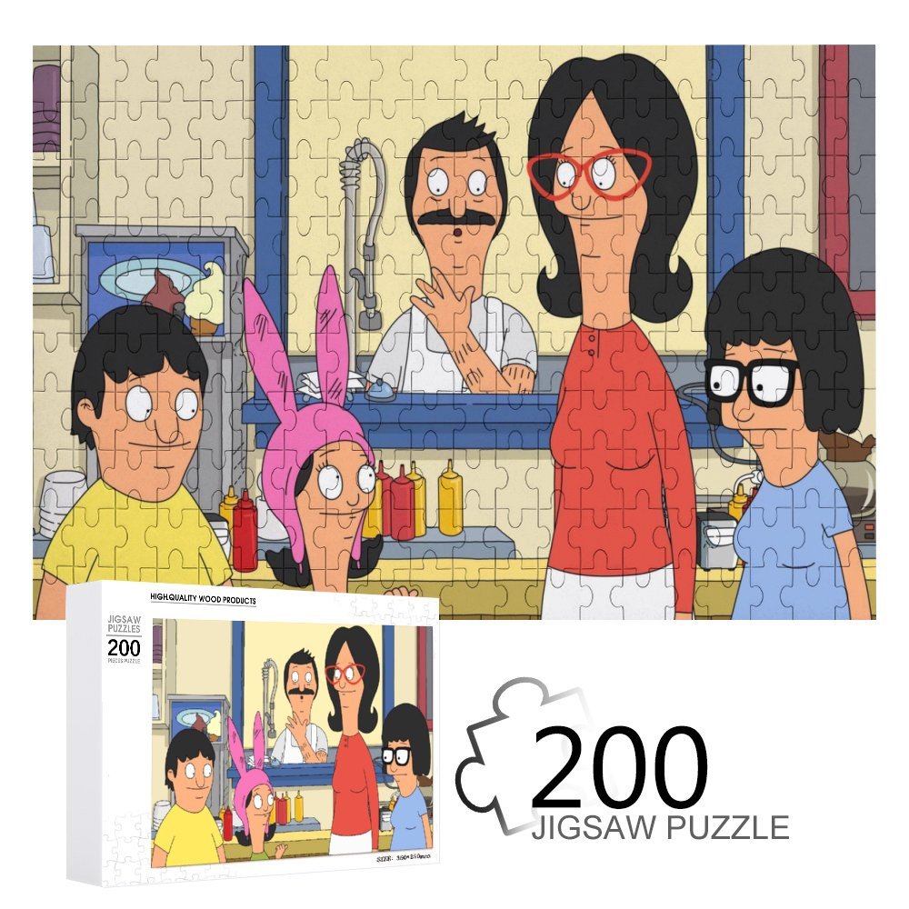 Bob's Burgers Puzzle For Adults & Kids - 200 Piece Jigsaw Puzzle ...