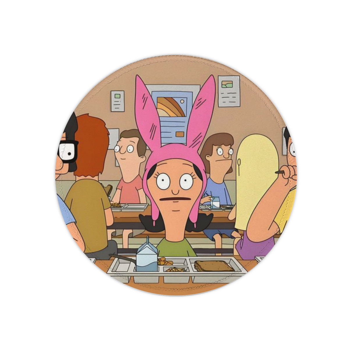 Bob's Burgers Round mouse pad animation desk mat entertainment computer ...