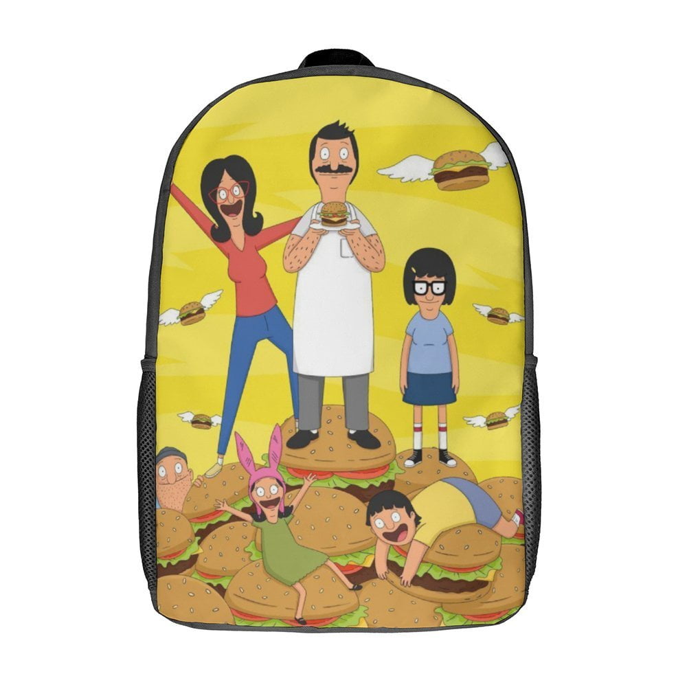 Bob's Burgers School Backpack Shoulder Bag 17 Inch Casual Daypack ...