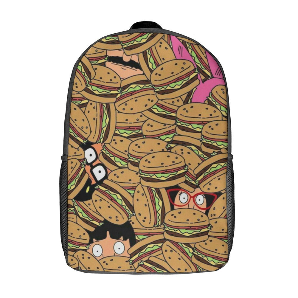Bob's Burgers School Backpack Shoulder Bag 17 Inch Casual Daypack ...