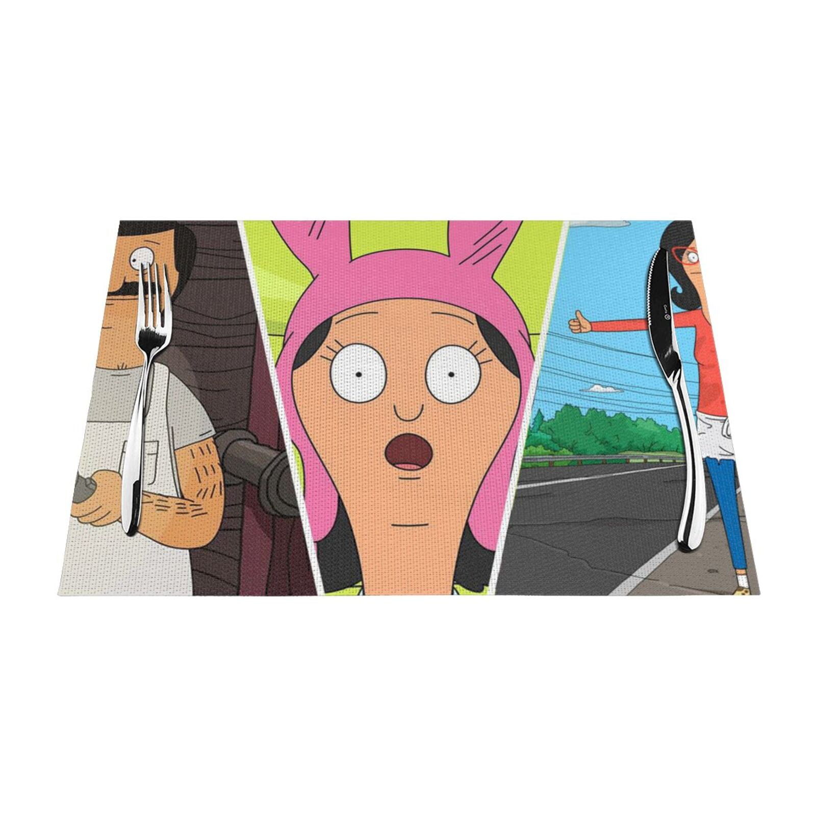 Bob's Burgers Seasons Woven Placemats For Kitchen Dining Table Tabletop ...