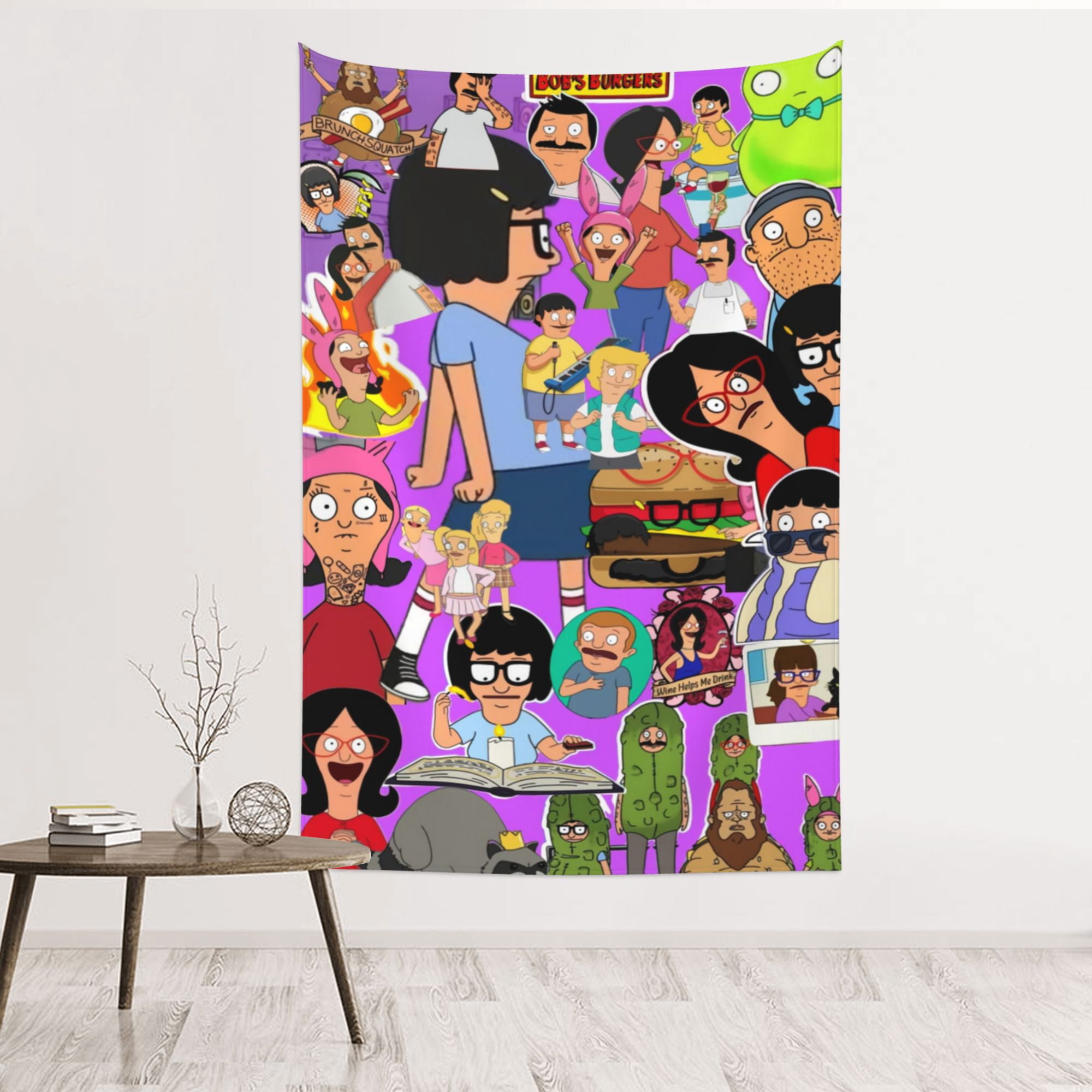 Bob's Burgers Tapestry Aesthetic Wall Hanging for Living Room Bedroom ...
