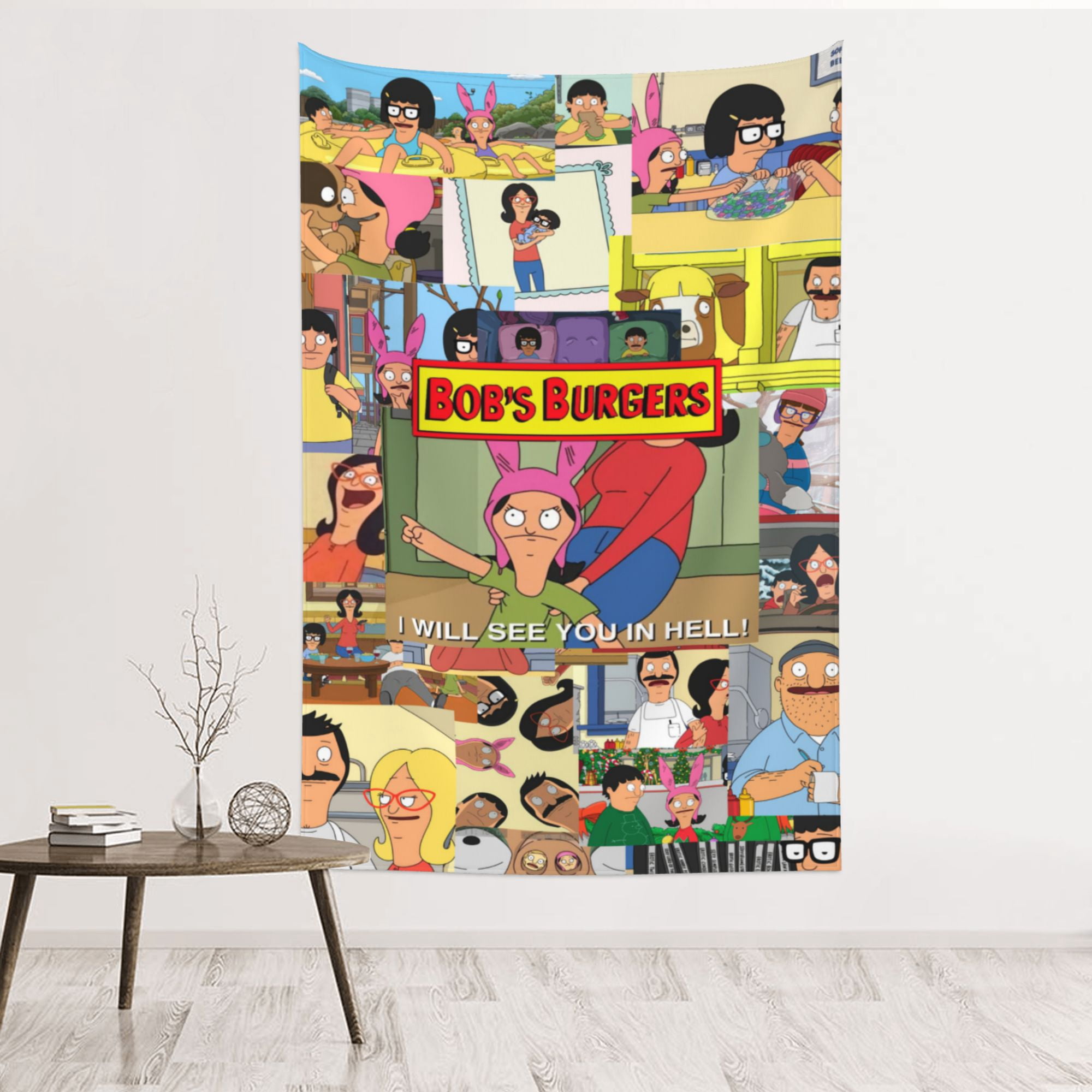 Bob's Burgers Tapestry Aesthetic Wall Hanging for Living Room Bedroom ...