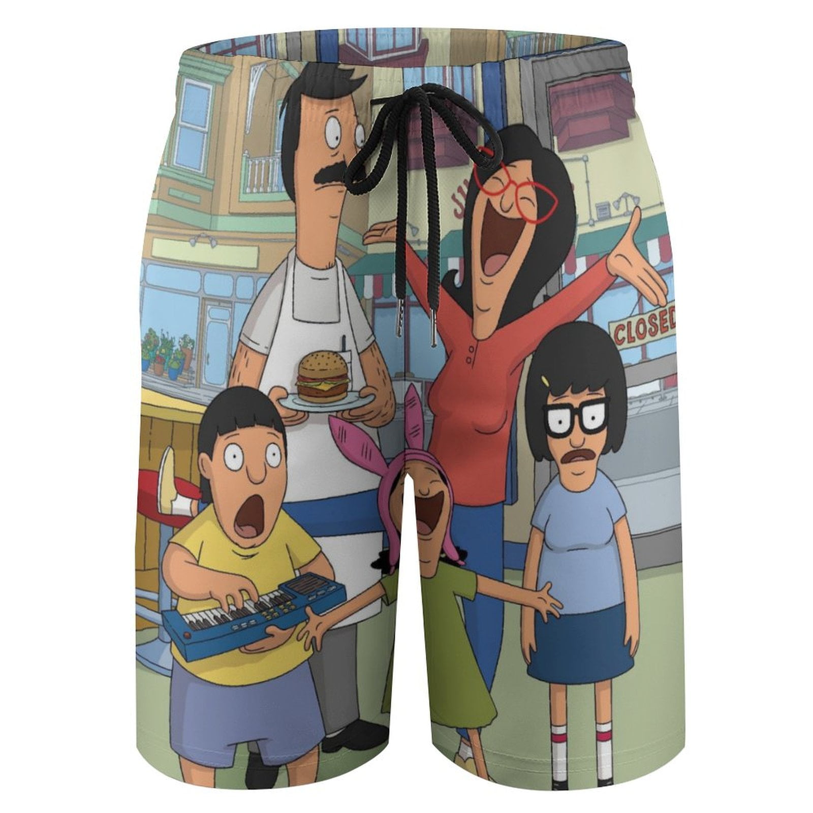 Bob's Burgers Teen Board Shorts Summer Boy's Swim Trunks Drawstring ...