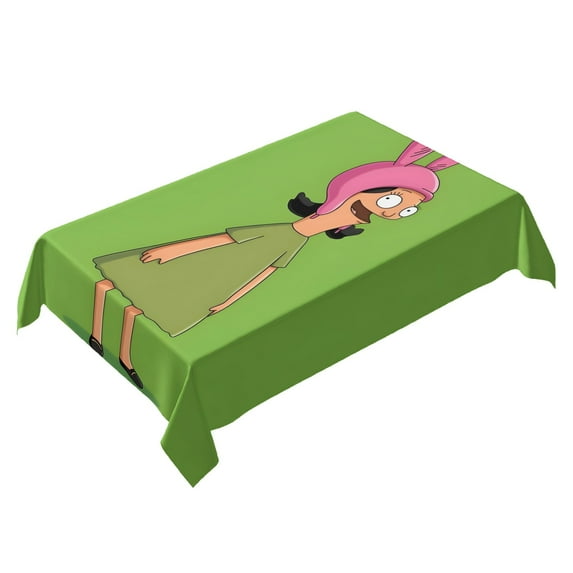 Bob's Burgers Themed Square Tablecloth 54 * 72 Inches Durable Stylish ...