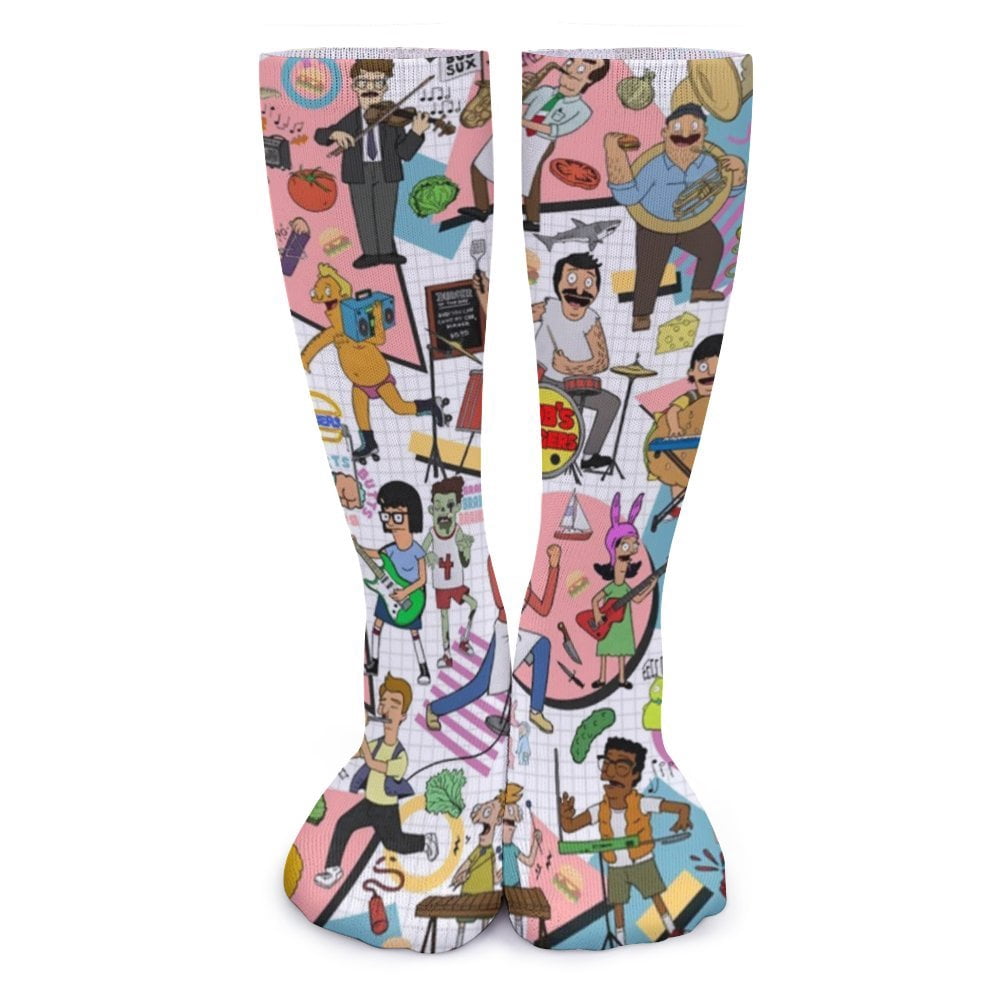 Bob's Burgers Thick Stockings for Men Women Durable Comfort Calf Socks ...