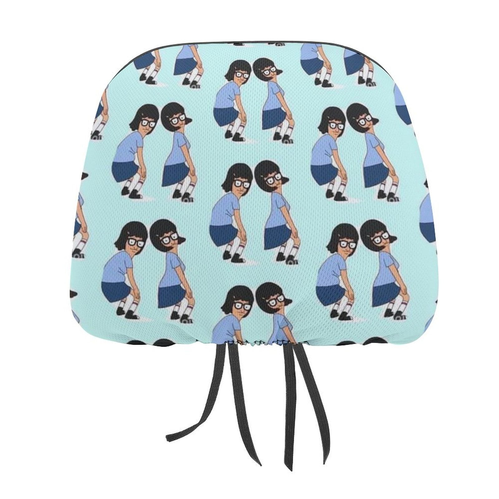 Bob's Burgers Tina Belcher Car Headrest Cover Accessories Vehicles Seat ...
