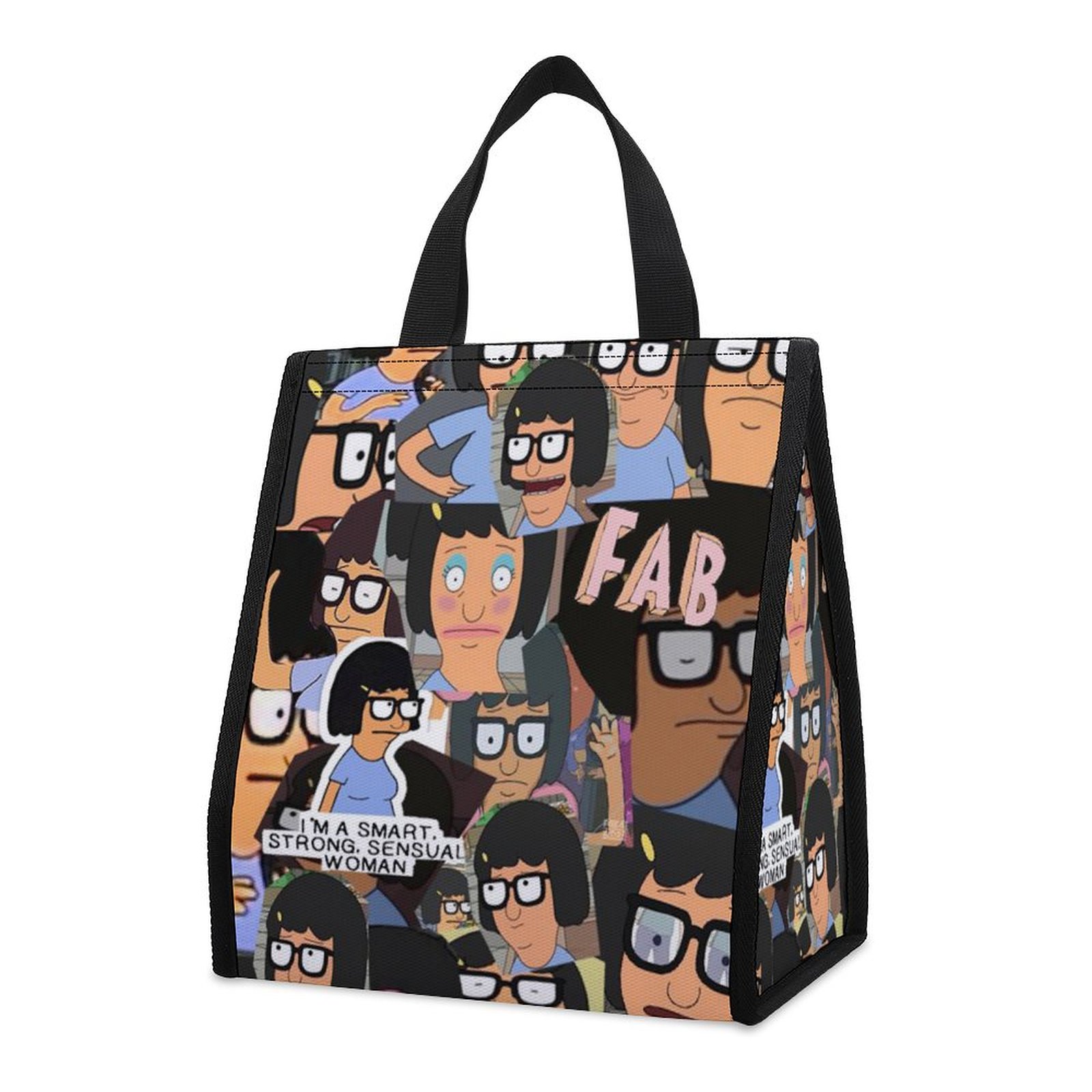 Bob's Burgers Tina Lunch Bag Reusable Portable Lunch Tote Thermal Lunch ...