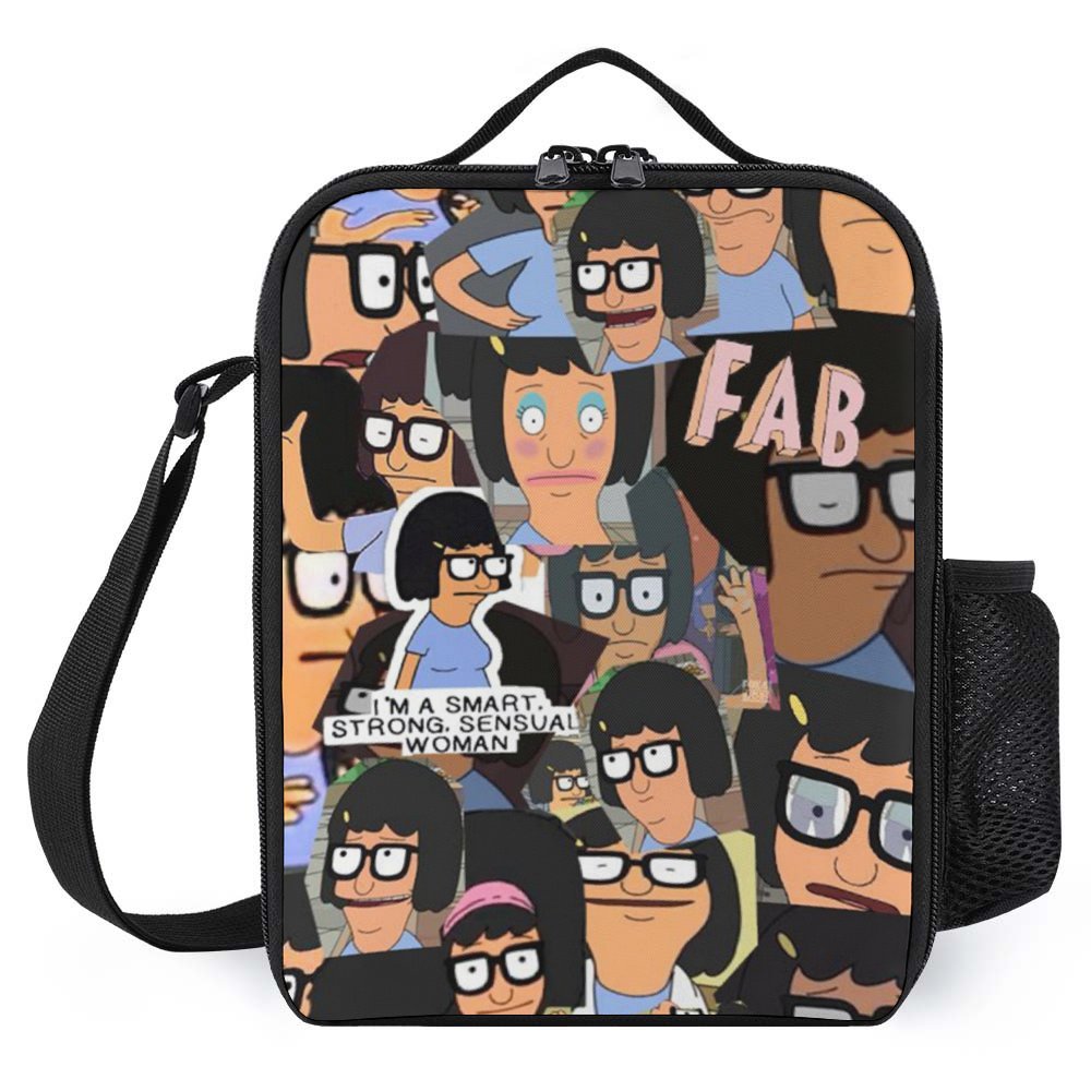 Bob's Burgers Tina Lunch Bags Shoulder Bag Reusable Lunch-Box Portable ...