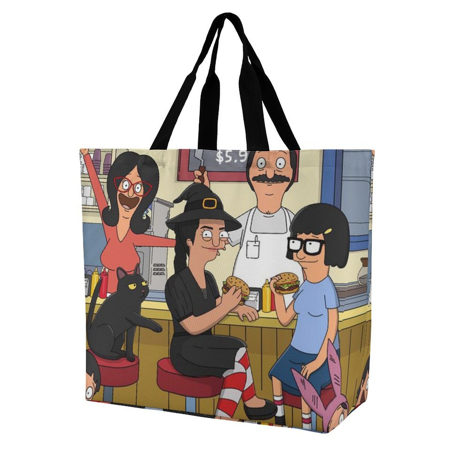 Bob's Burgers Women Tote Bags Lightweight One Shoulder Shopping Bag ...