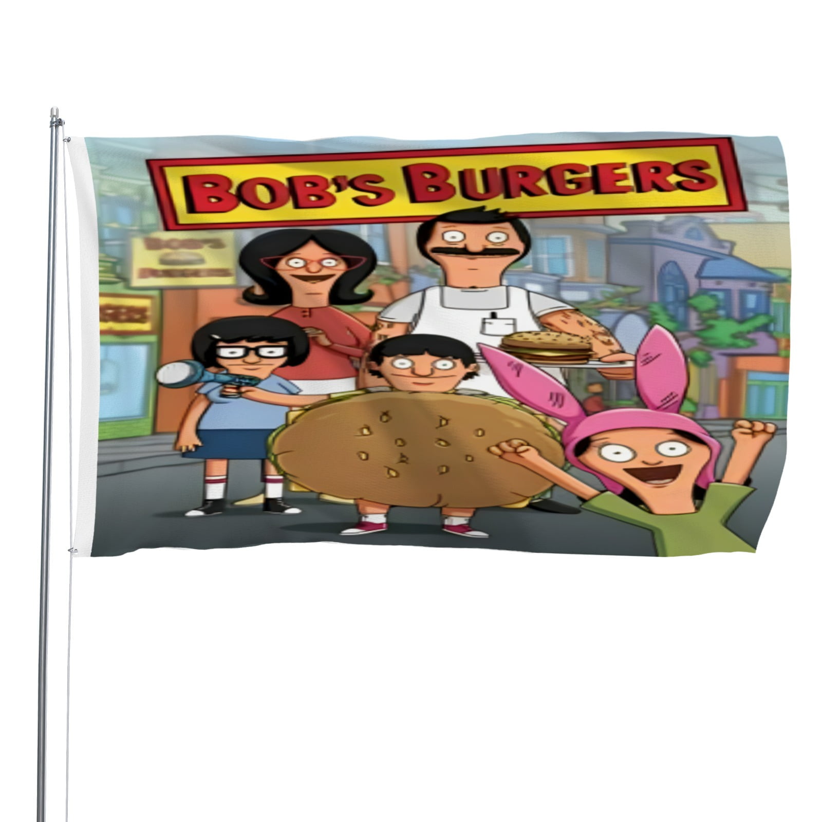 Bob's Burgers flag perfect for outdoor decoration, can be hung indoors ...