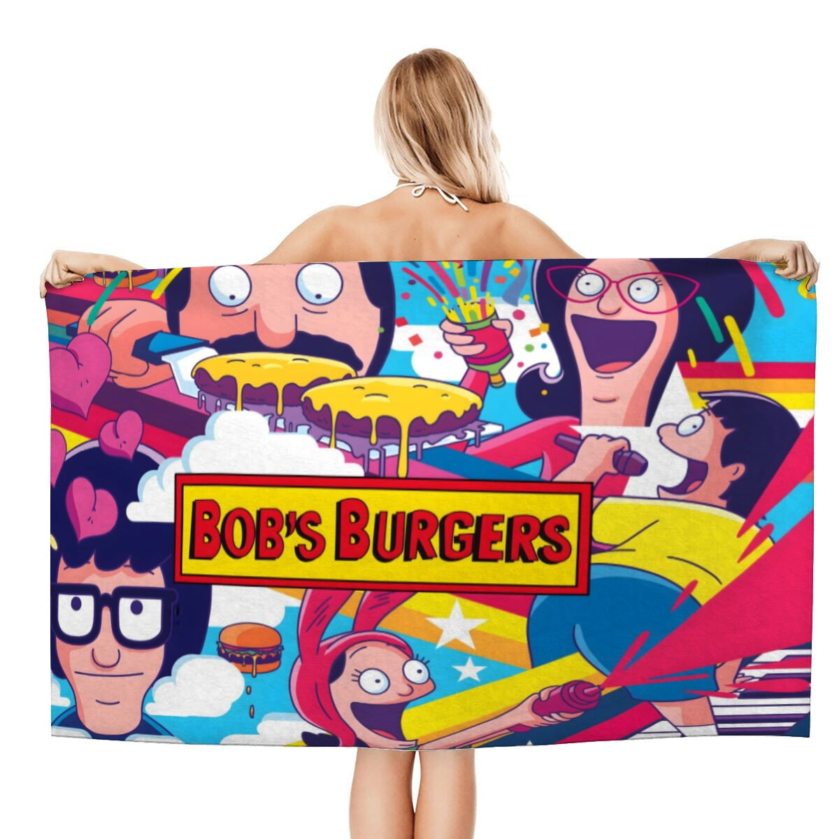 Bob's Burgers-theme Gifts Quick-dry Beach Towel for Women Girl Birthday Inspired Fan Bath ...
