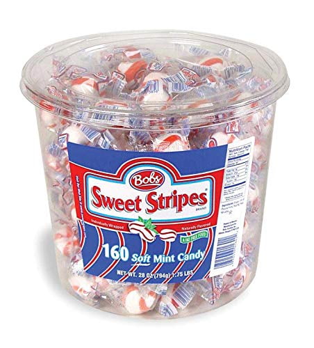 Bob's Candy Sweet Stripes Mints, 28 oz - Case of 12 - Walmart.com