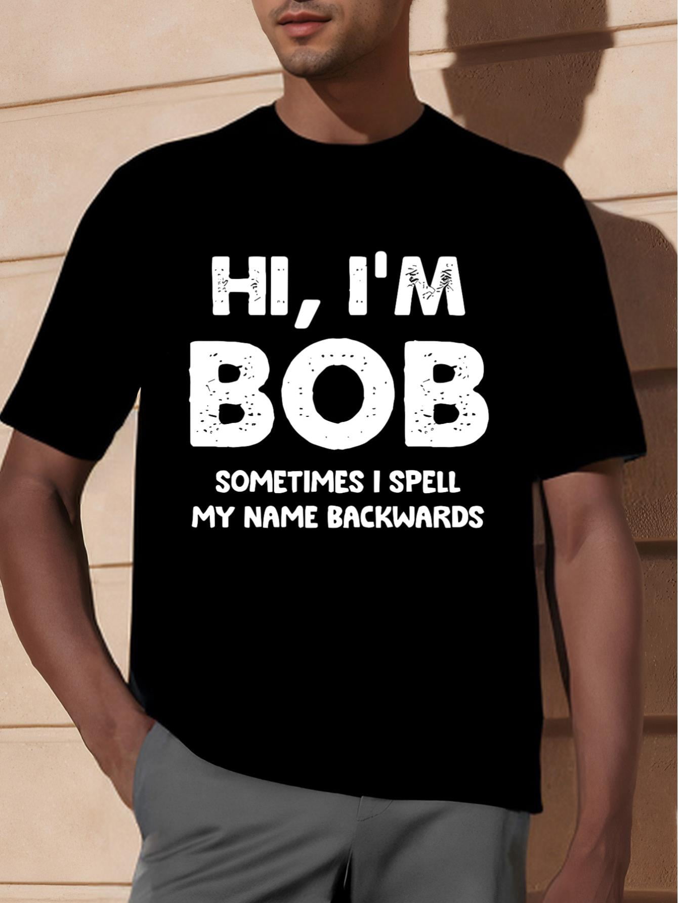 Bob's Crew Neck T-Shirt - Short Sleeve, Versatile, Casual, Summer ...