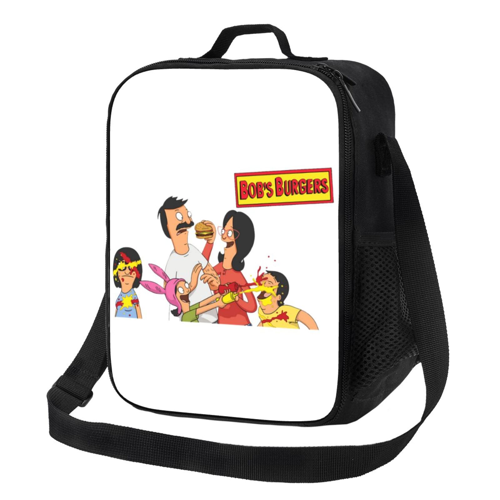 Bob's Family Cartoon Ham-Burgers Lunch Box Insulated Meal Bag With ...