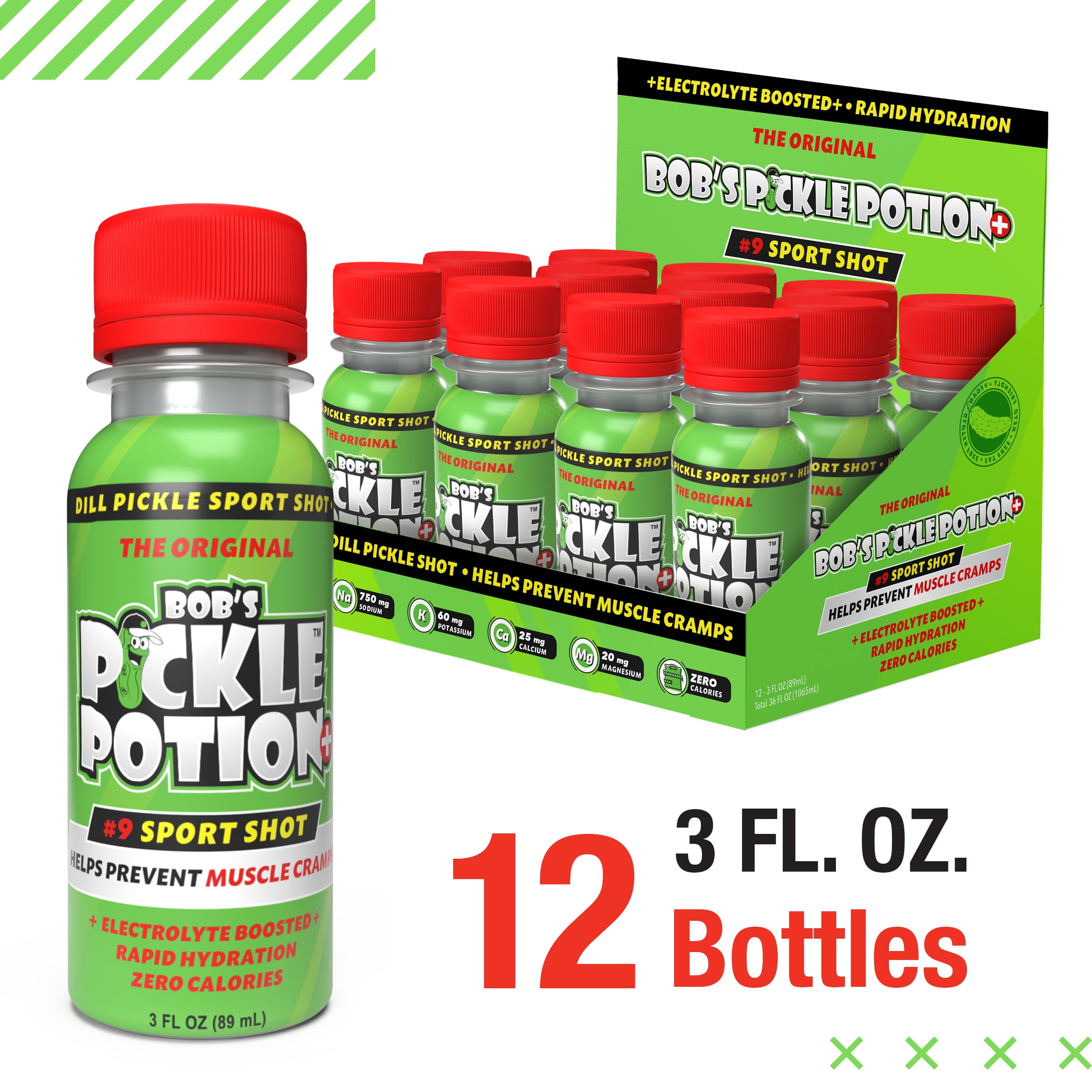 Bob's Pickle Potion 3oz Sports Shot; 12pk - Walmart.com