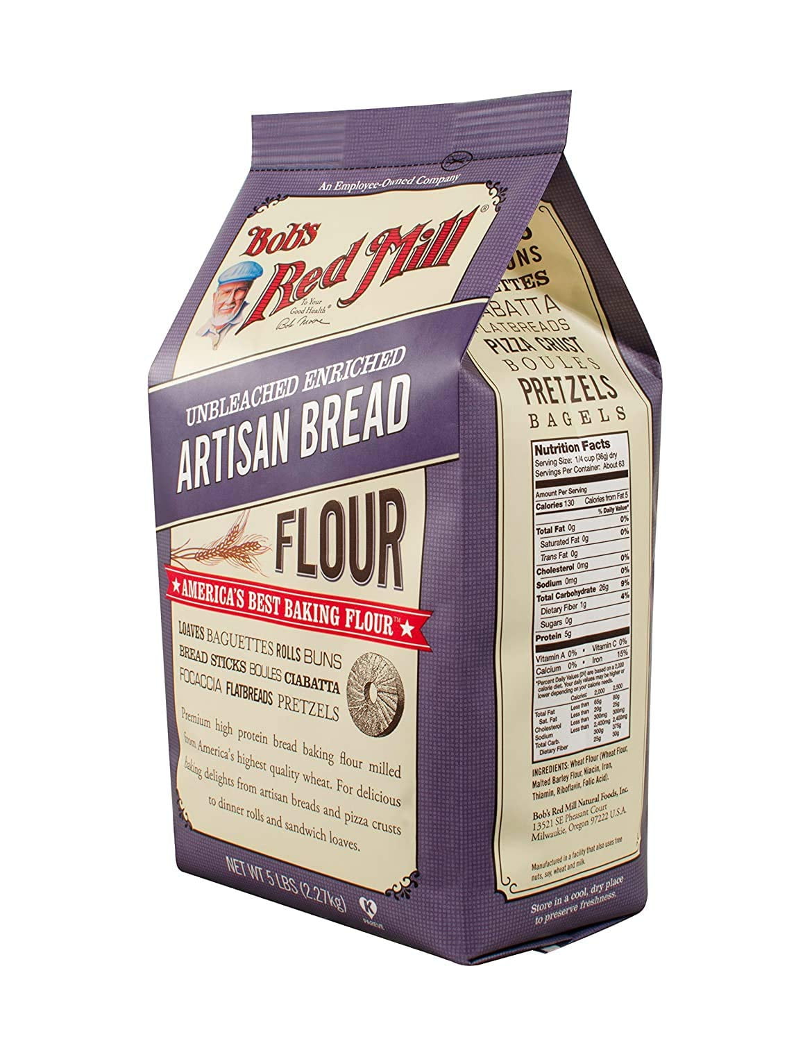 Bob's Red Mill Artisan Bread Flour 5 LB (Pack of 2) - Walmart.com