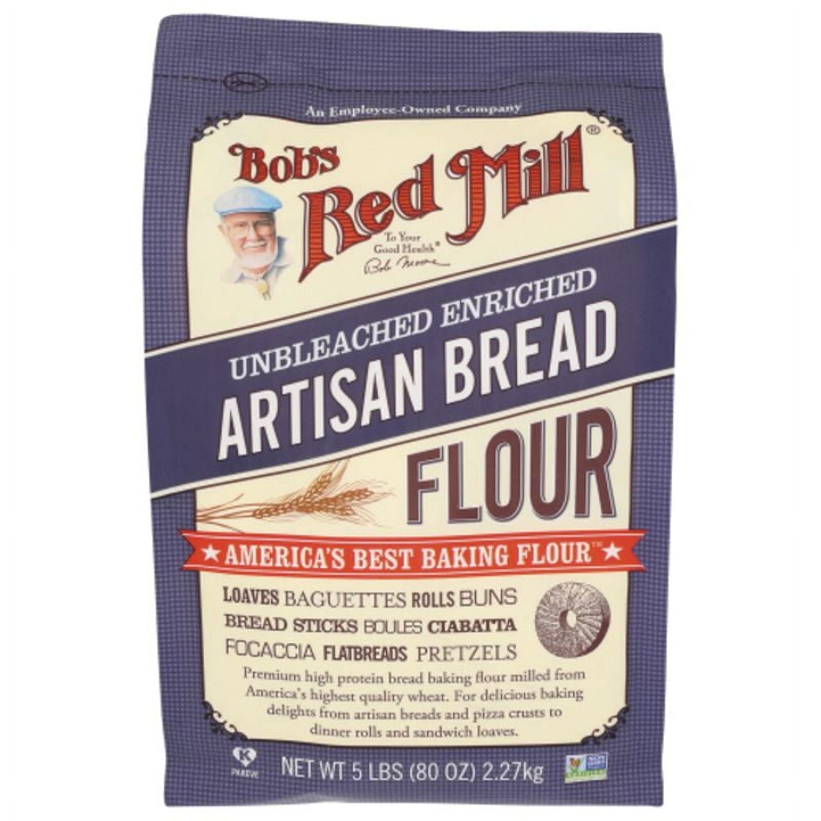 Bob's Red Mill Artisan Bread Flour 5 lb Pack of 2 - Walmart.com