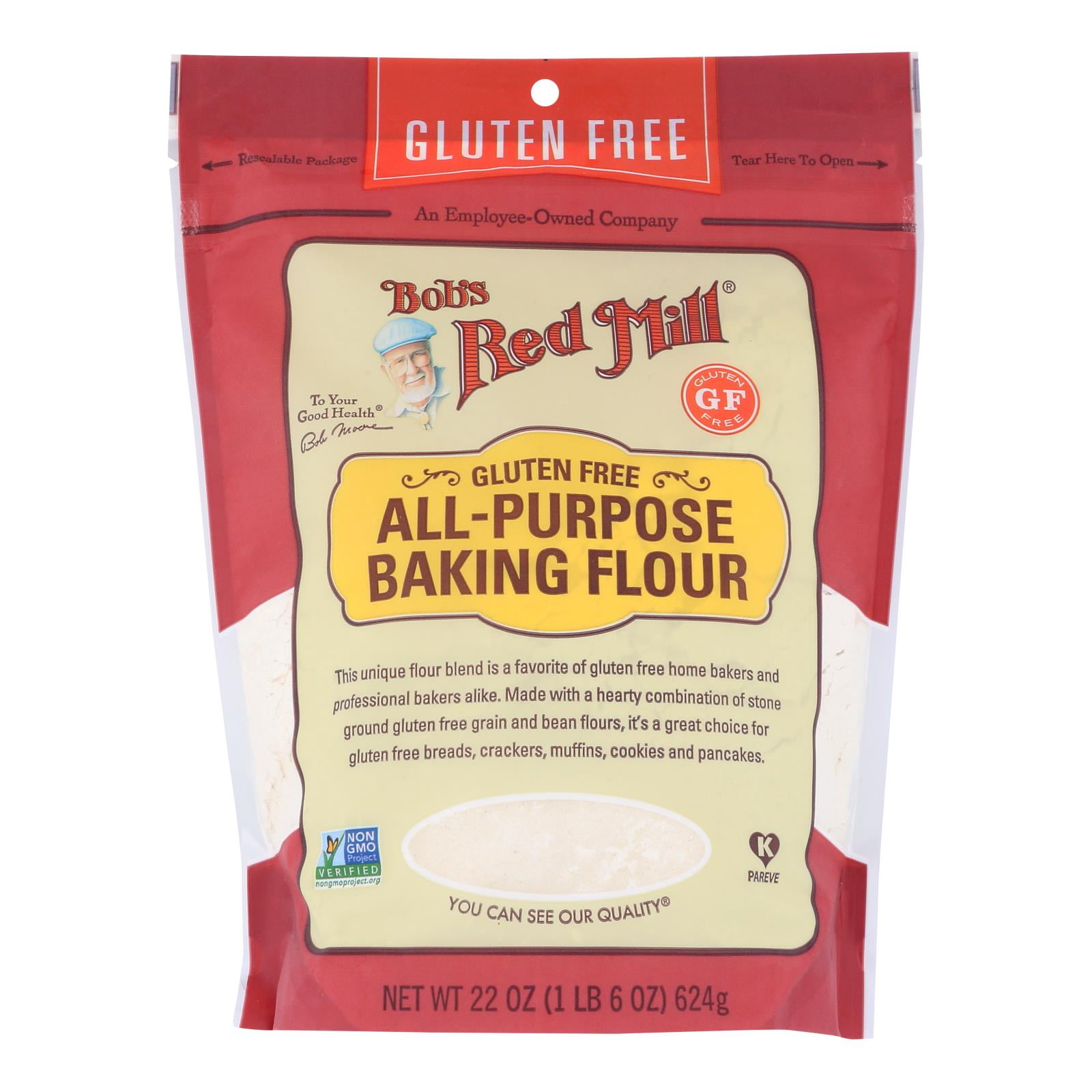 Bob's Red Mill - Baking Flour All Purpose - Case of 4-22 oz - Walmart.com