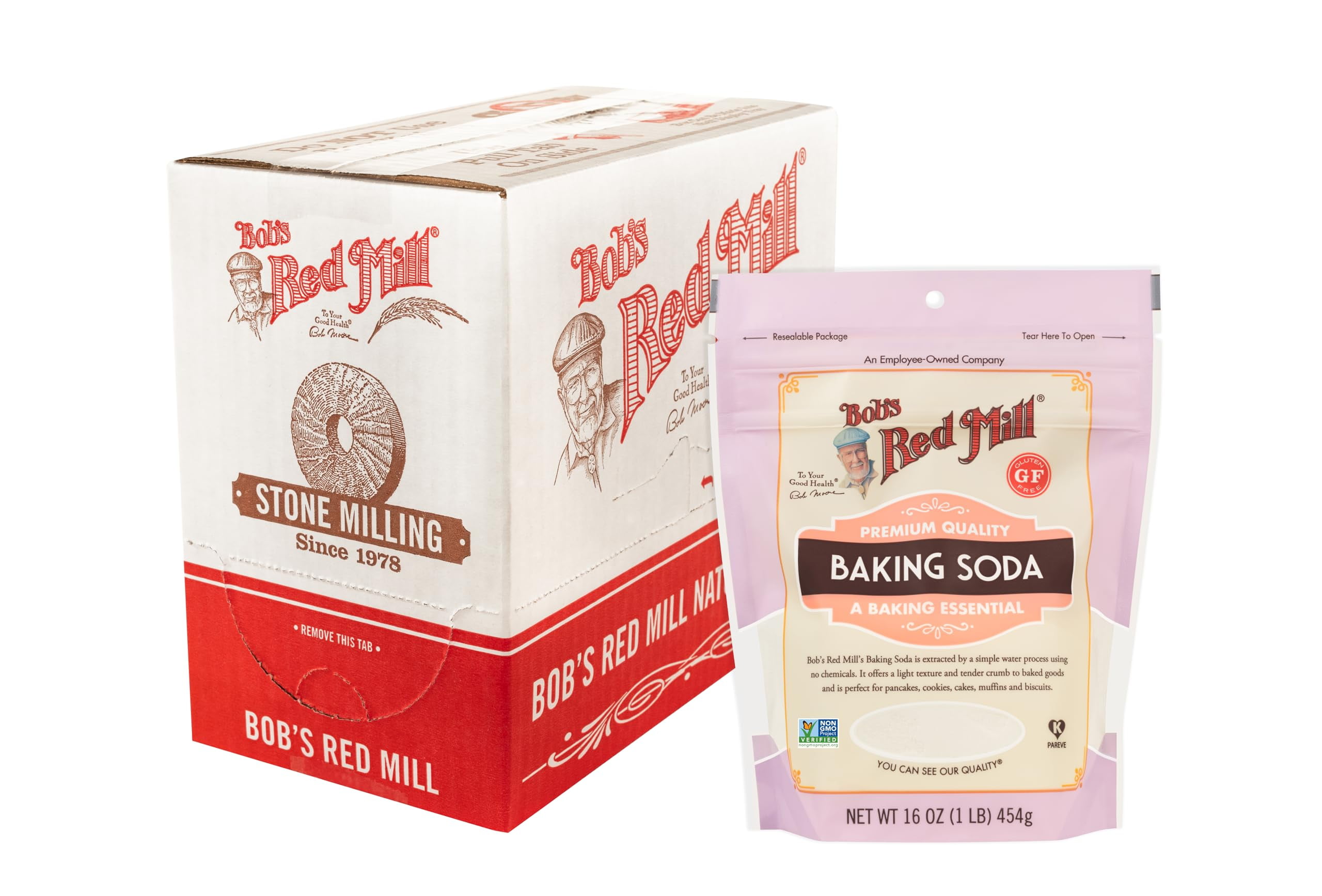 Bob's Red Mill Baking Soda, 16oz SMR(Pack of 4) - Non GMO, Vegan, Paleo ...