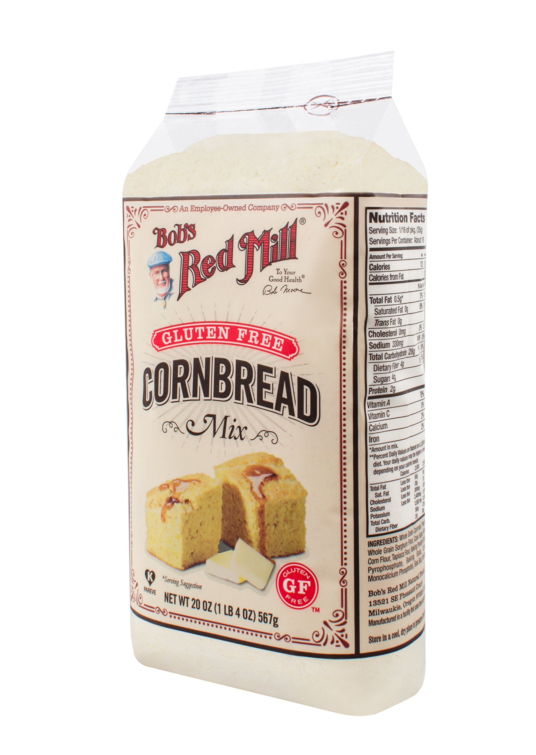 Bob's Red Mill Bread Mix, Gluten Free Cornbread, 20 oz - Walmart.com