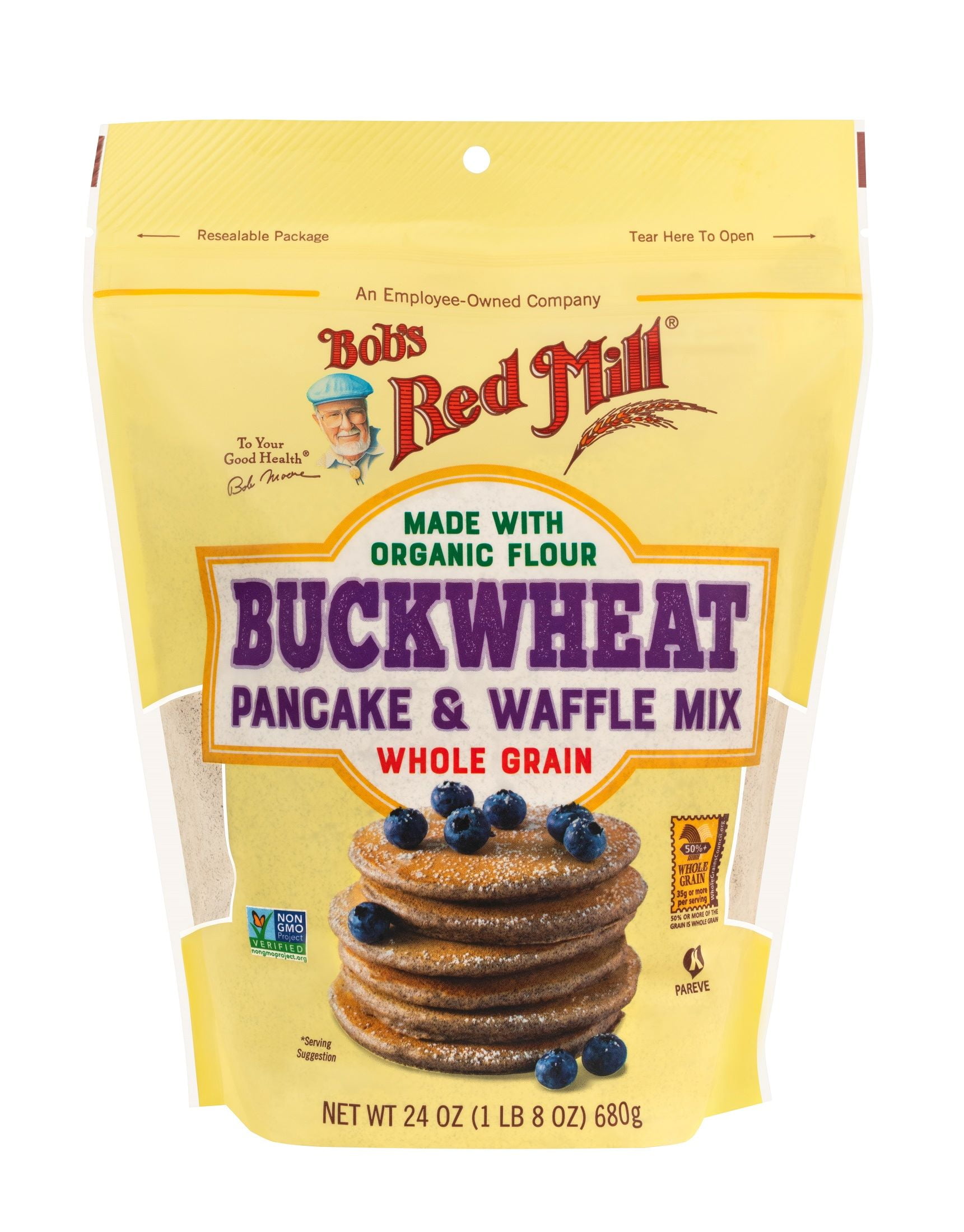 Bob's Red Mill, Pancake & Waffle Mix, Buckwheat, 24 oz - Walmart.com