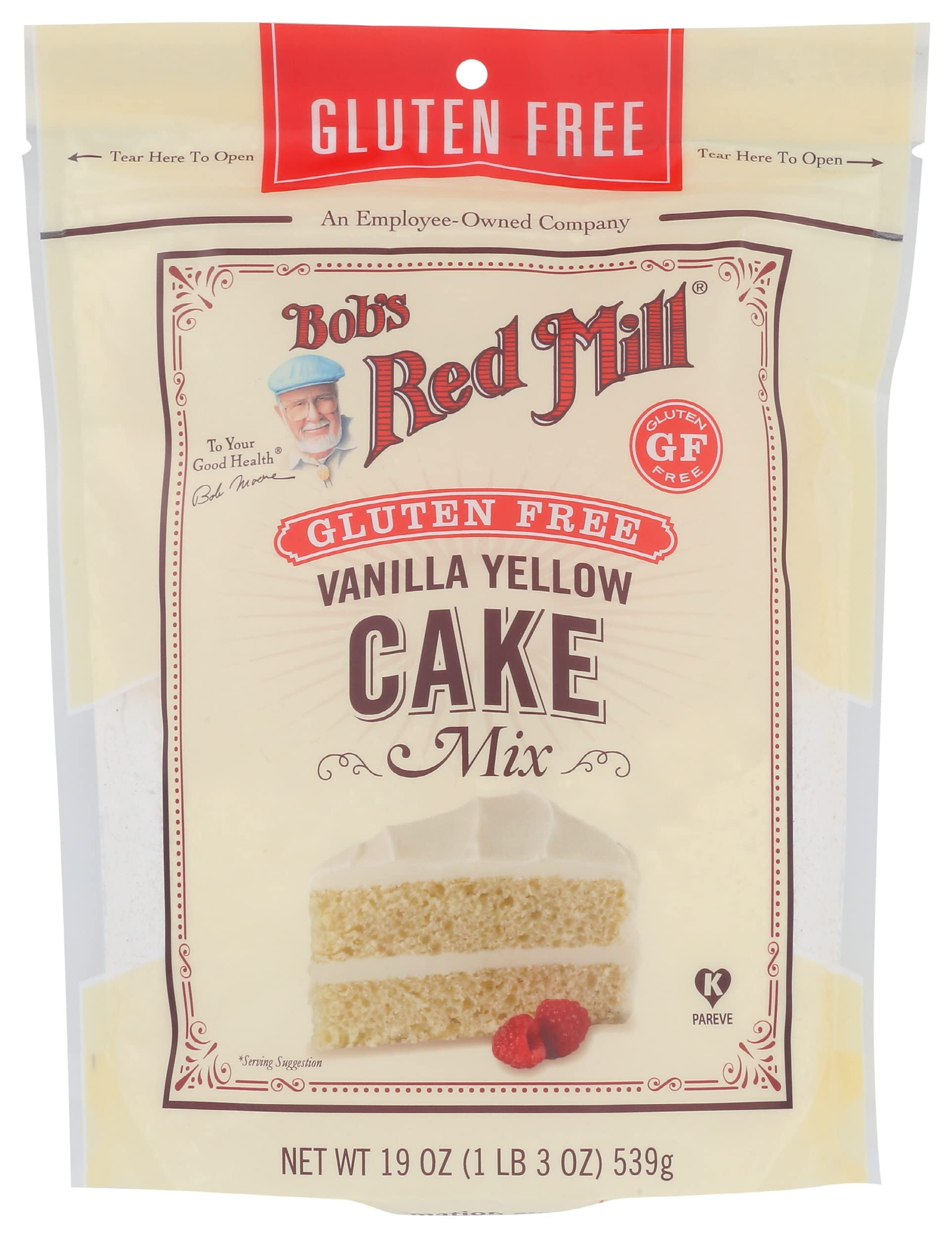 Bob's Red Mill - Cake Mix Vanilla Yellow Gluten Free - Case Of 4-19 Oz ...