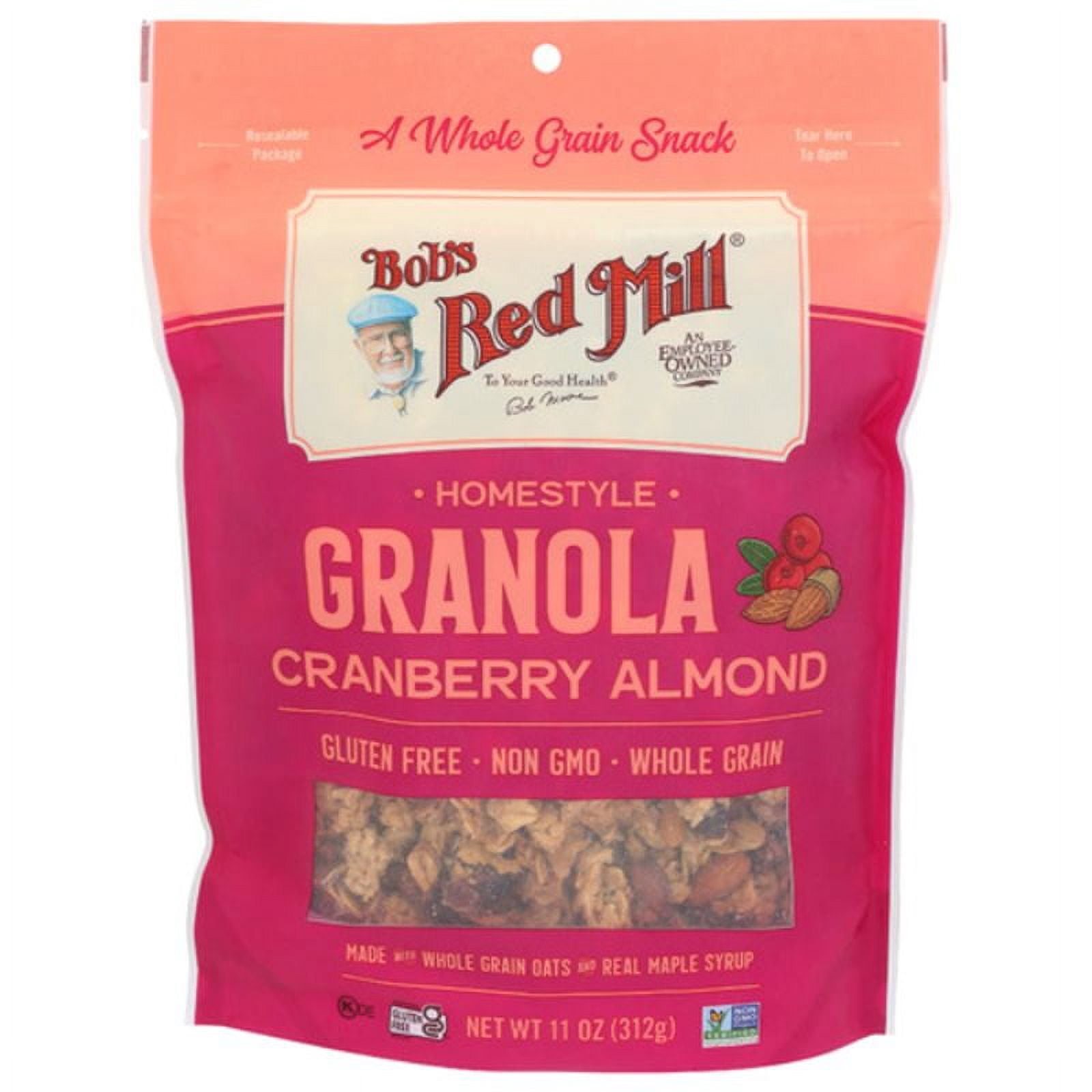 Bob's Red Mill Cranberry Almond Gluten Free Granola 11 oz Pack of 3 ...