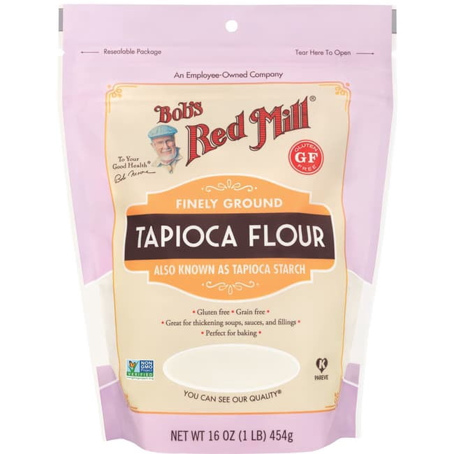 Bob's Red Mill Gluten Free Finely Ground Tapioca Flour for Baking, 16 ...