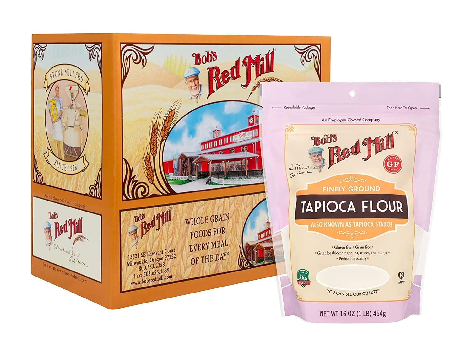 Bob's Red Mill - Flour Tapioca - Case of 4-16 oz - Walmart.com