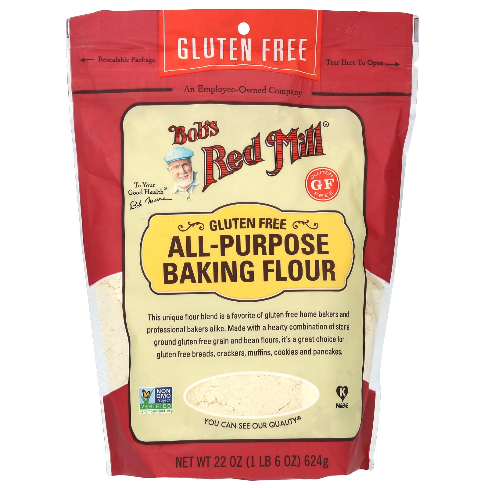 Bob's Red Mill Gluten Free All Purpose Baking Flour, 22 oz - Walmart.com